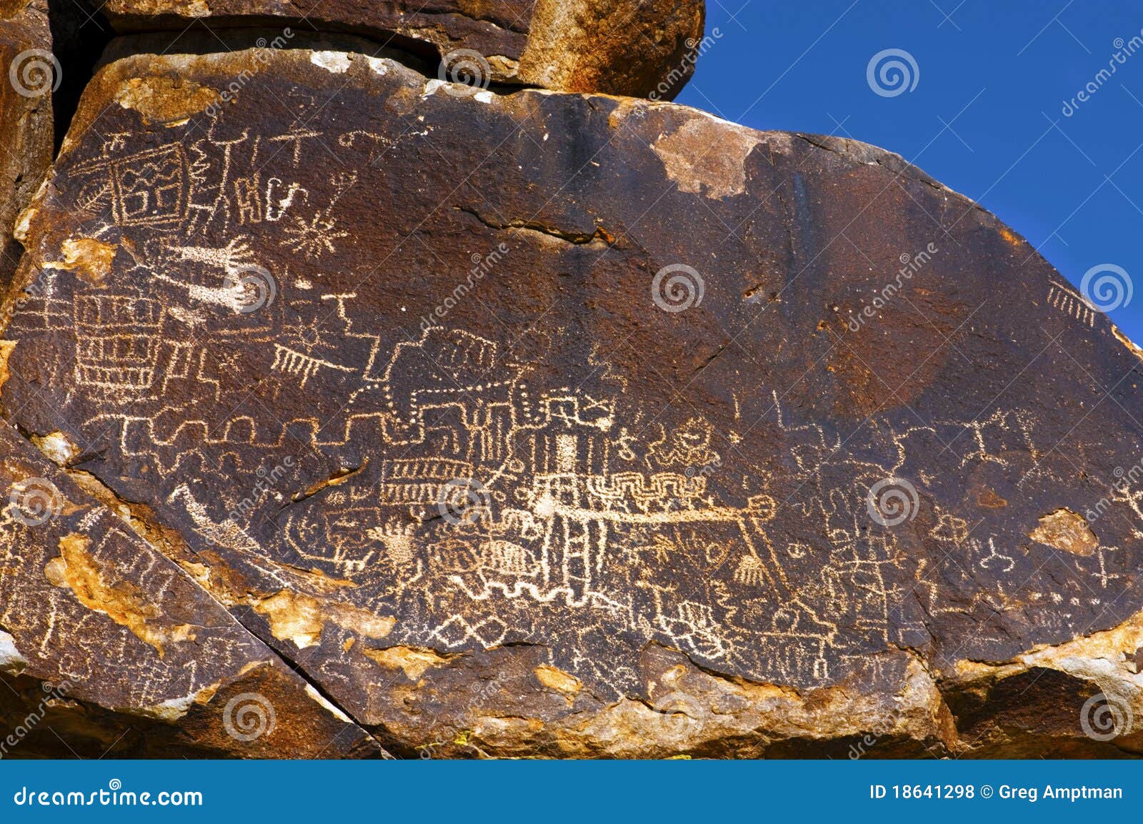 Rock Writing stock photo. Image of rocks, prehistoric - 18641298