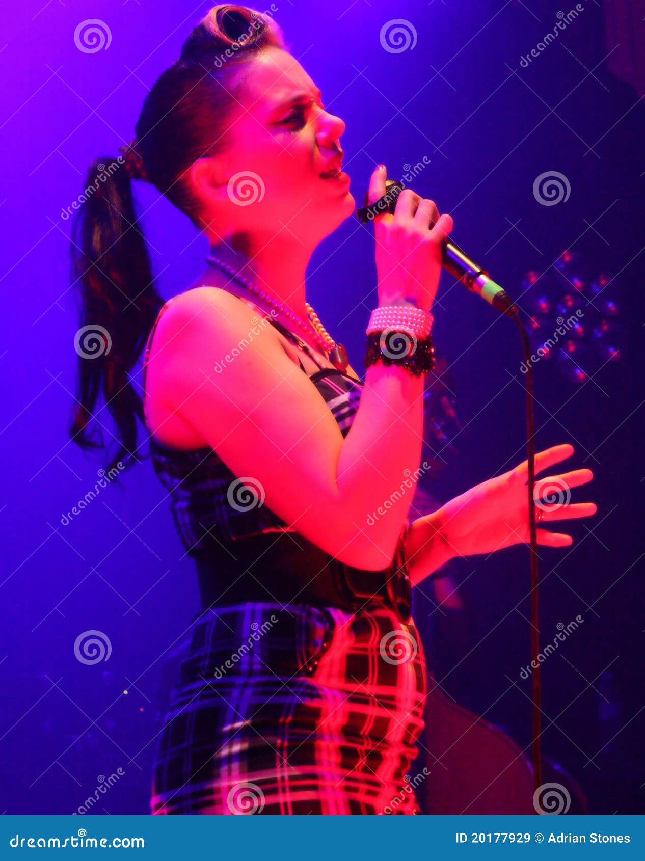 Rockabilly female singer editorial stock image. Image of rockabilly ...