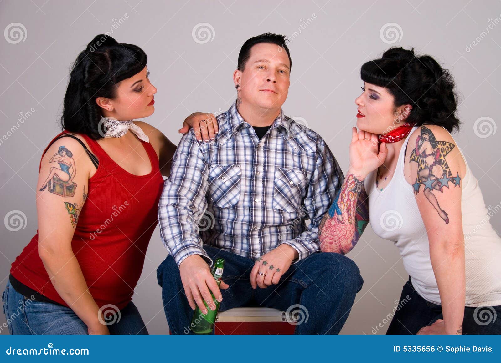 Rockabilly friends. stock photo. Image of drink, american - 5335656