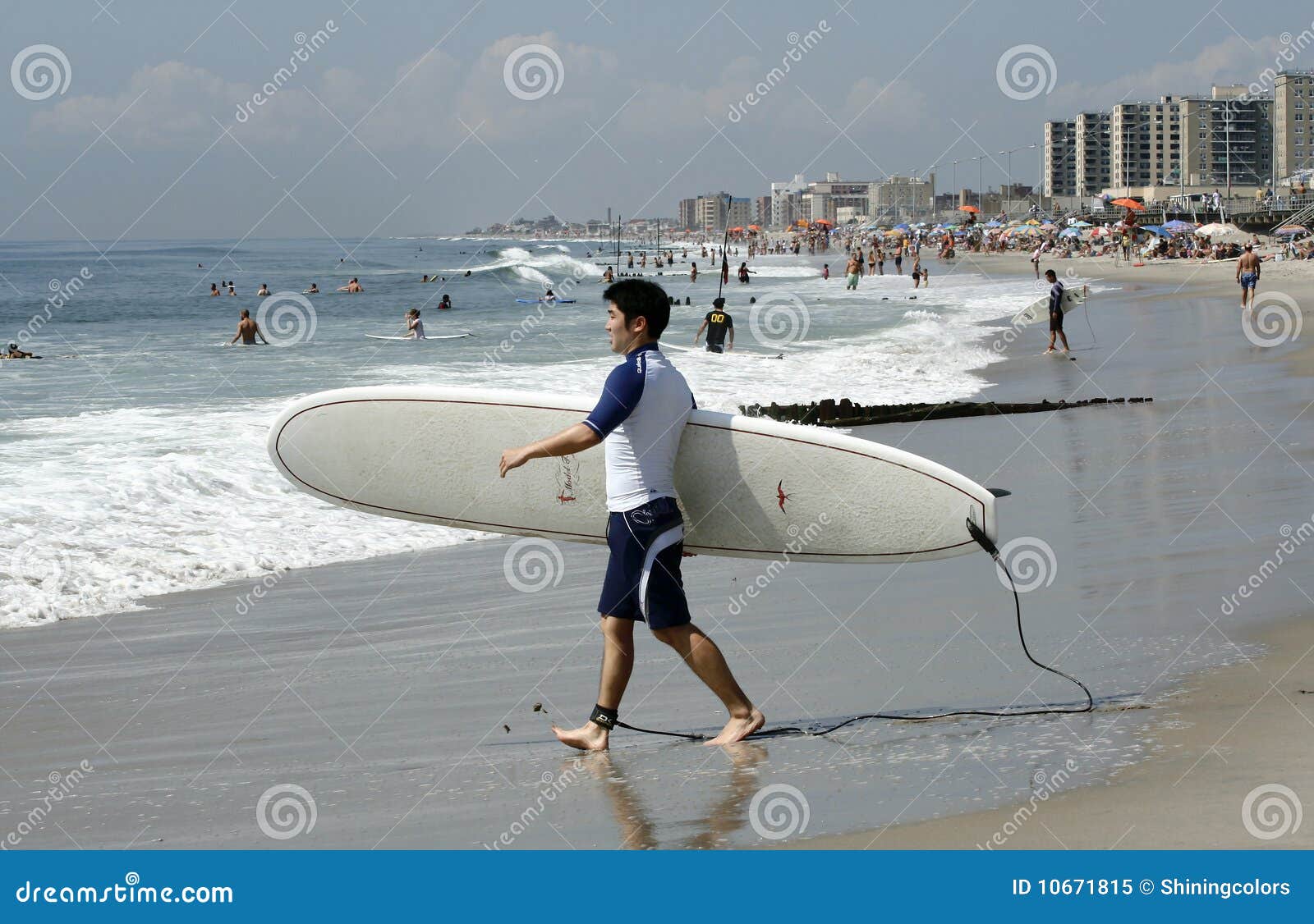 Rockaway Beach Is Becoming Surfing Hub Editorial Image - Image of beach ...