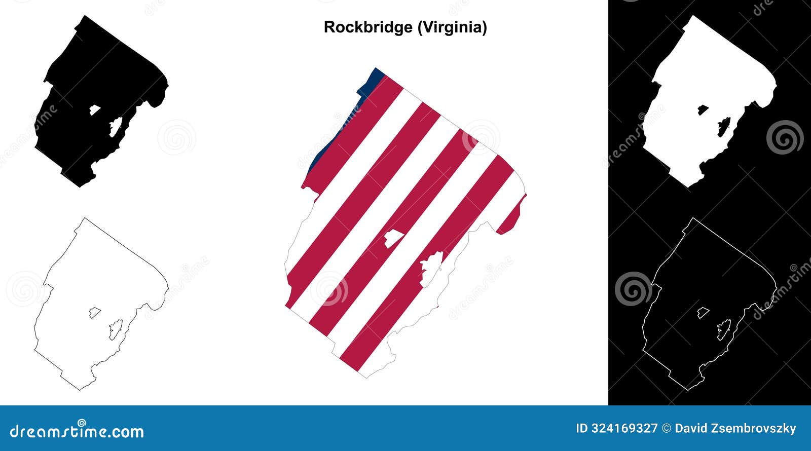 Rockbridge outline map stock illustration. Illustration of contour ...