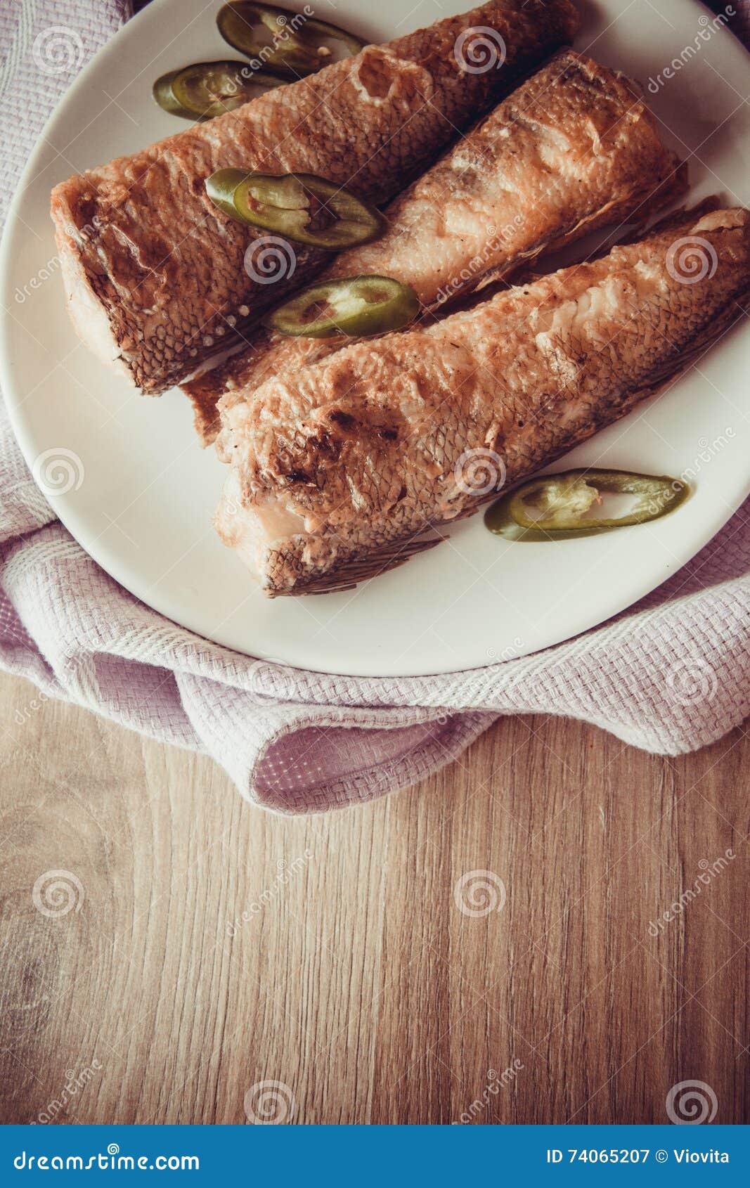 Rockcod on plate stock image. Image of close, white, onion - 74065207