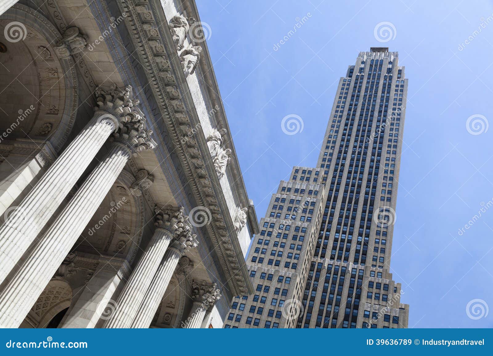 Rockefeller Center and Public Library, New York Editorial Stock Image ...