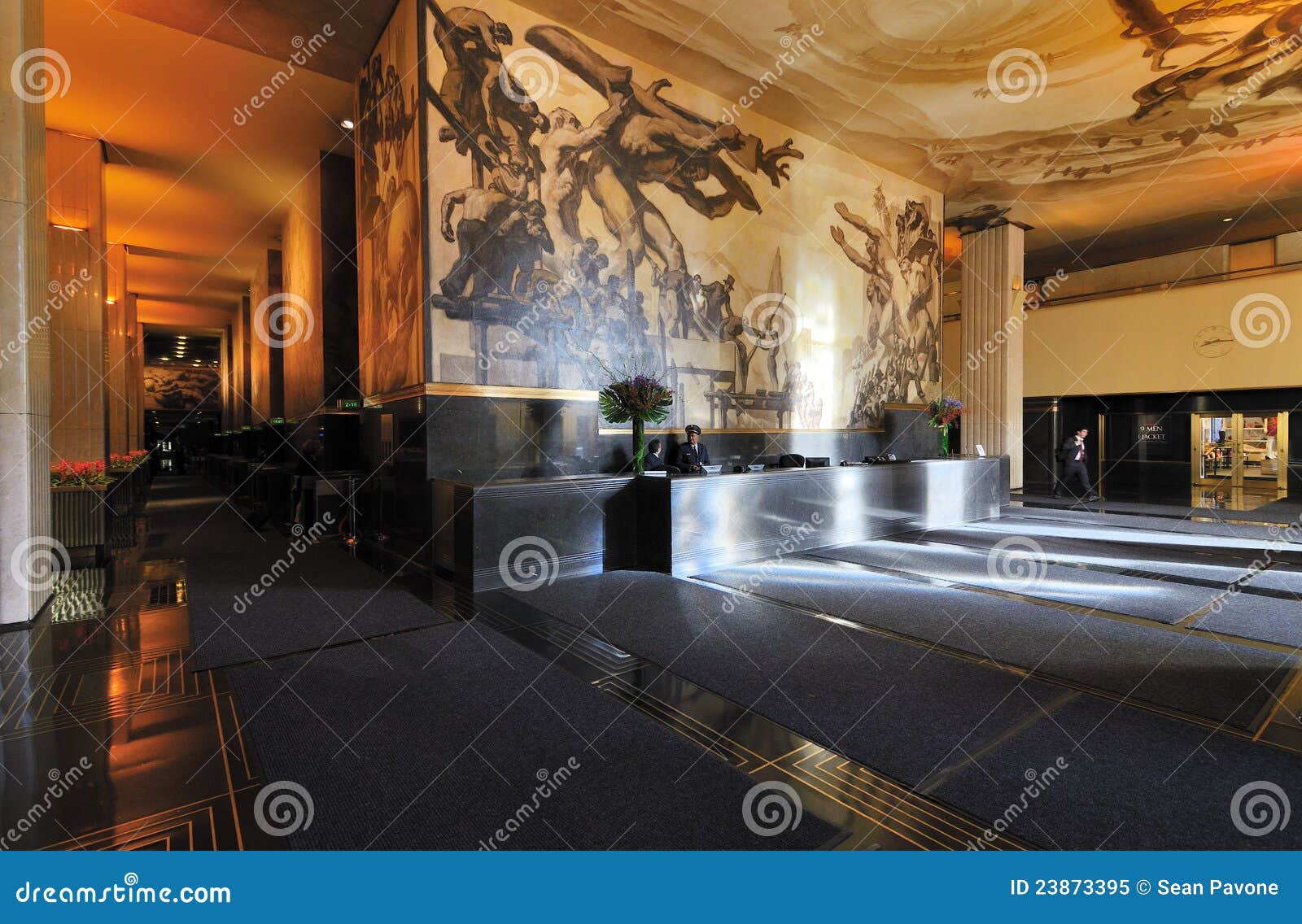 Rockefeller Center Reception Editorial Image - Image of deco, decor ...