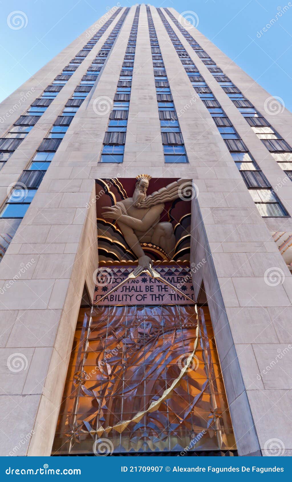 Wisdom At Rockefeller Center In New York City Editorial Image ...