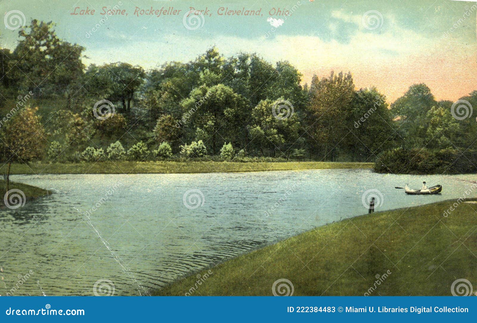 Rockefeller Park Lake Scene Picture. Image: 222384483