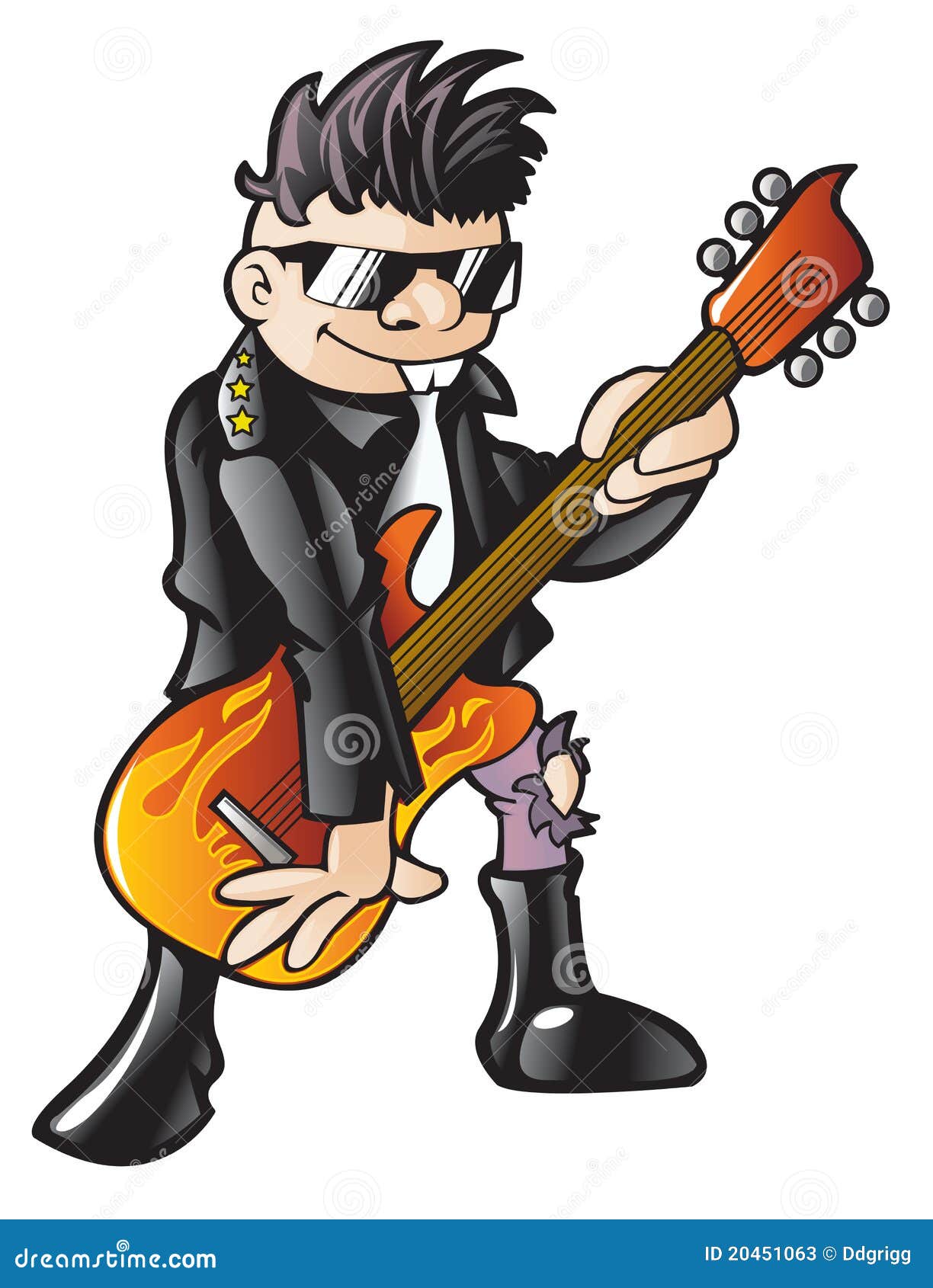 Rocker stock vector. Illustration of rocker, roll, boots - 20451063