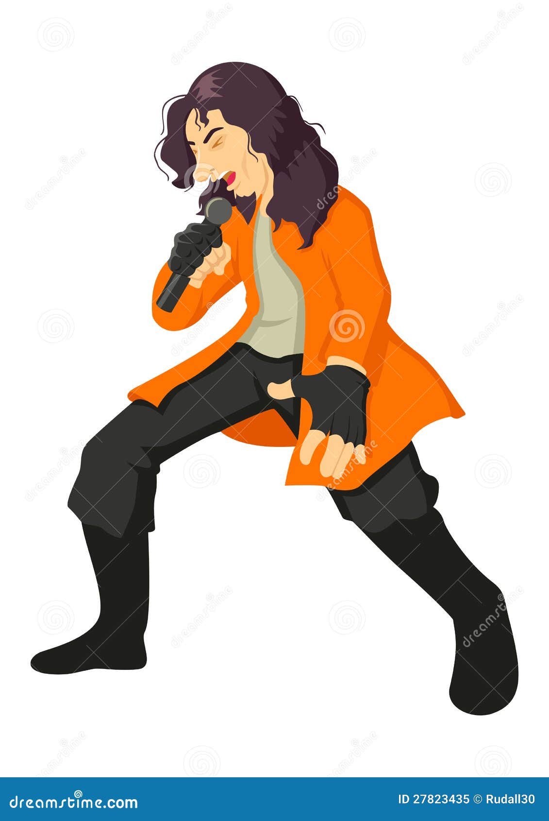 Rocker Cartoon Vector | CartoonDealer.com #27823435