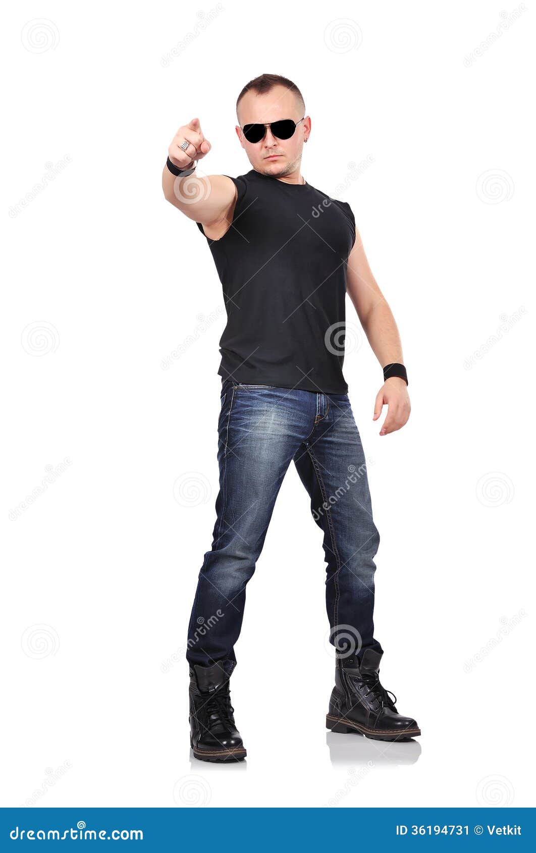 Rocker boy stock image. Image of clothing, looking, jeans - 36194731