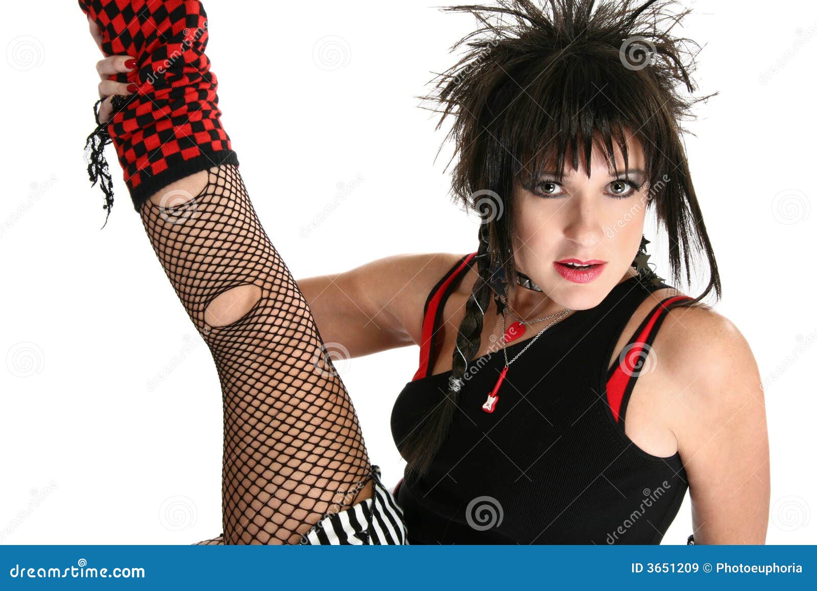 Rocker Chick stock image. Image of adult, white, caucasian - 3651209