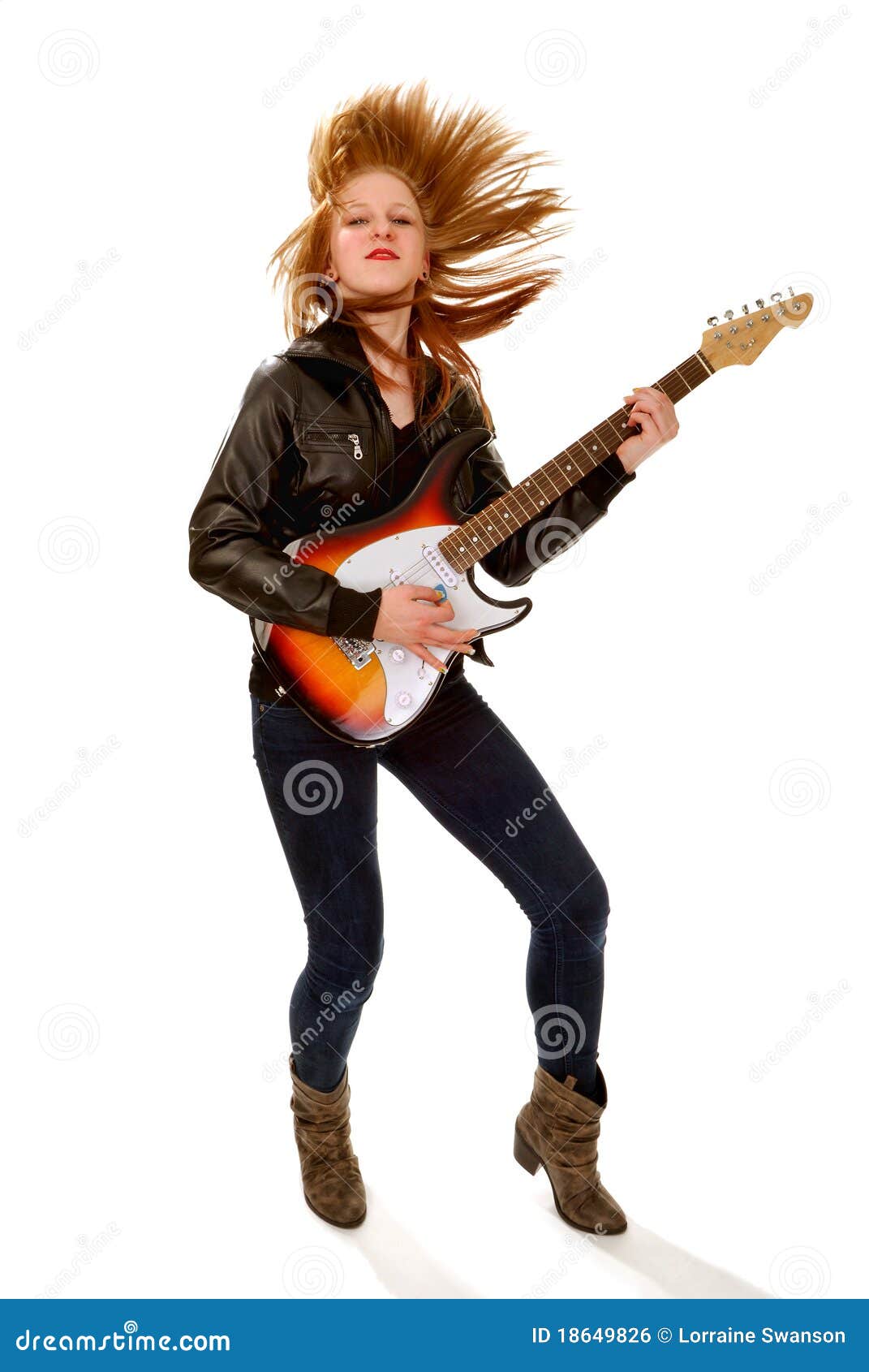 Rocker Chick with Electric Guitar Stock Photo - Image of rocknroll ... Rocker Chick with Electric Guitar Stock Photo - Image of rocknroll ...