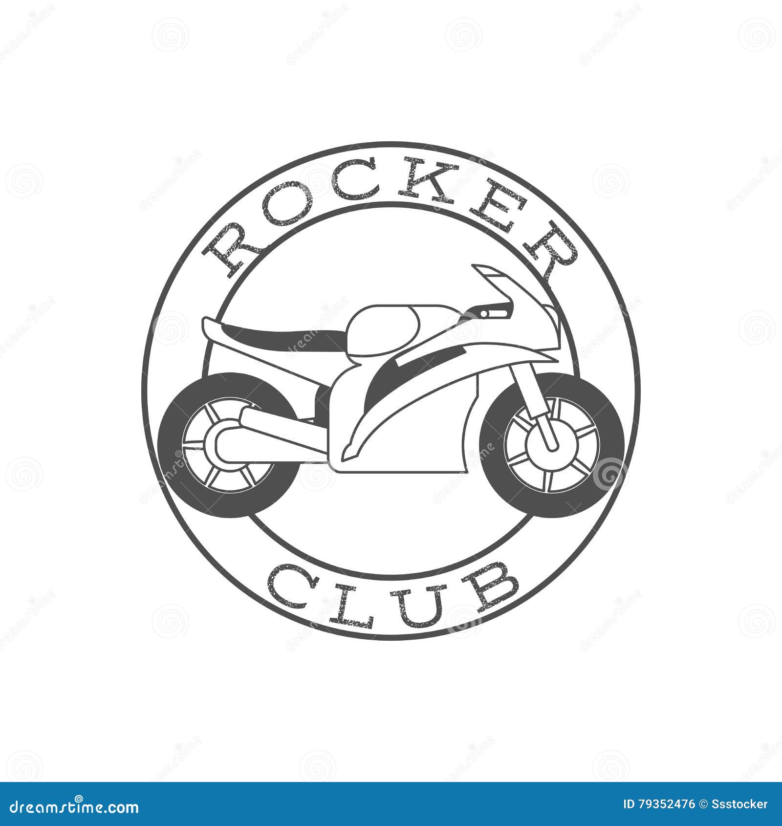 Retro Man Rocker Sketch Illustration And Logo Vector | CartoonDealer ...