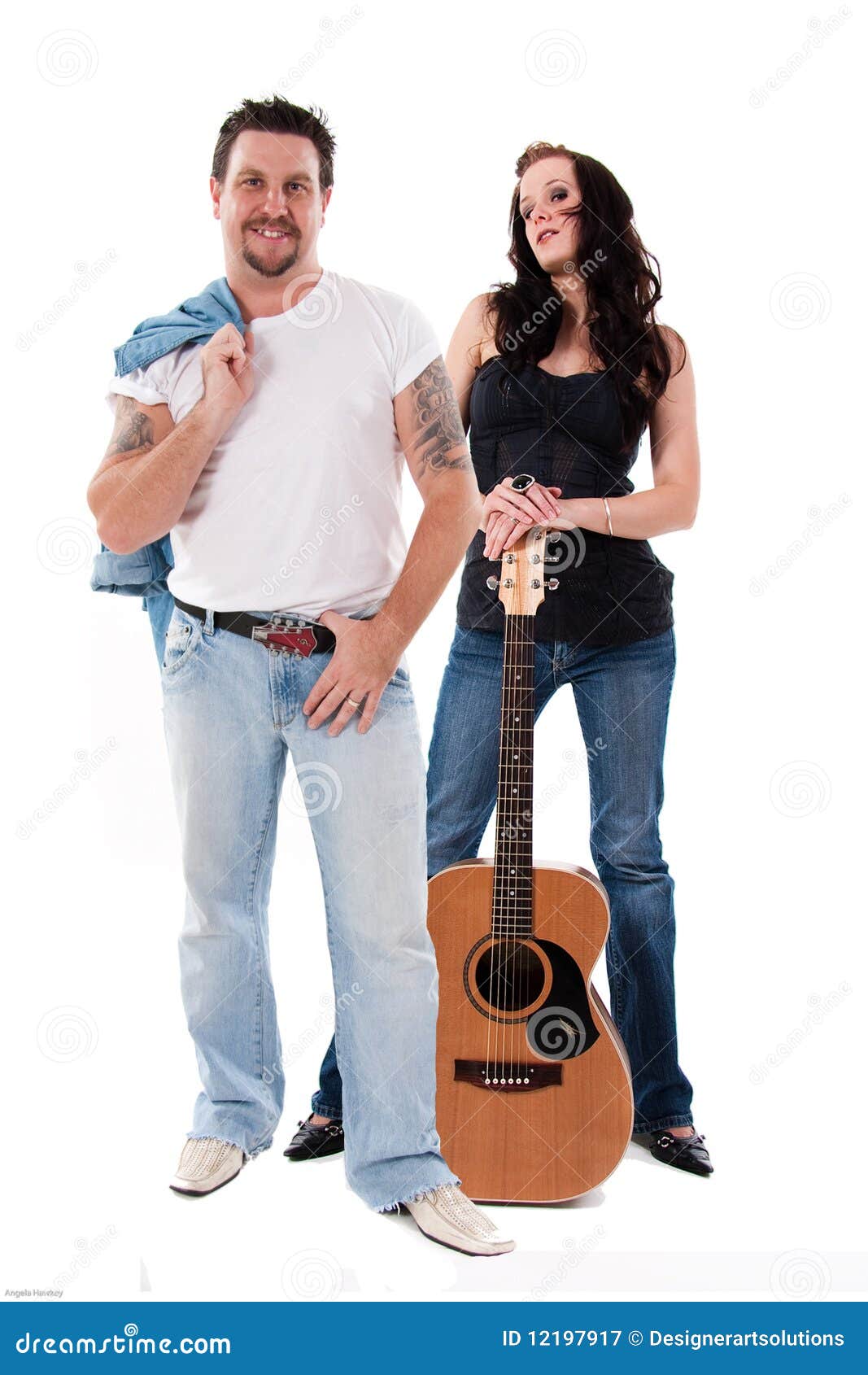 Rocker Couple stock image. Image of attractive, isolated - 12197917