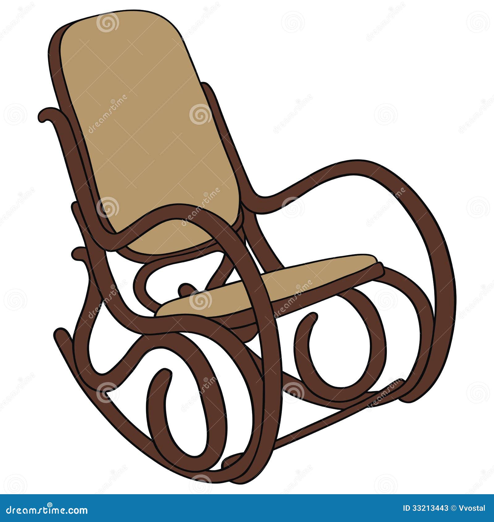 Rocker stock vector. Illustration of sitting, wooden - 33213443