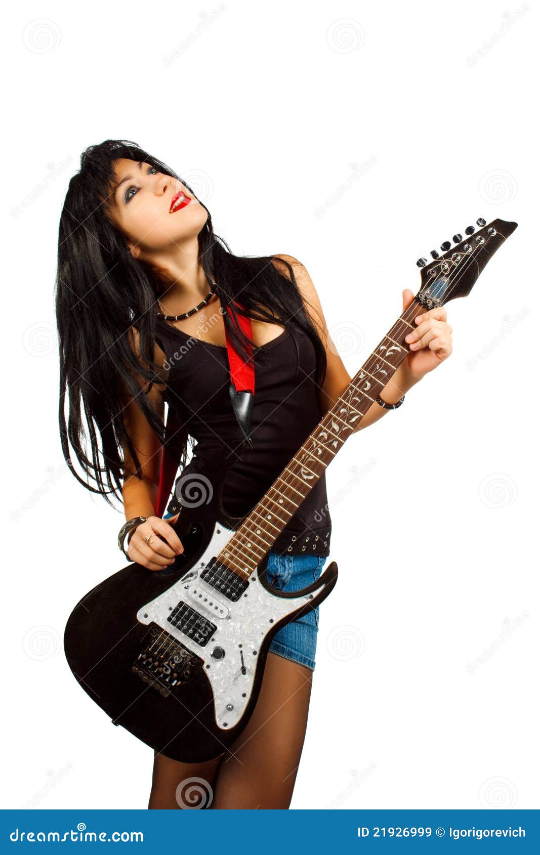Rocker girl stock image. Image of musical, musician, punker - 21926999