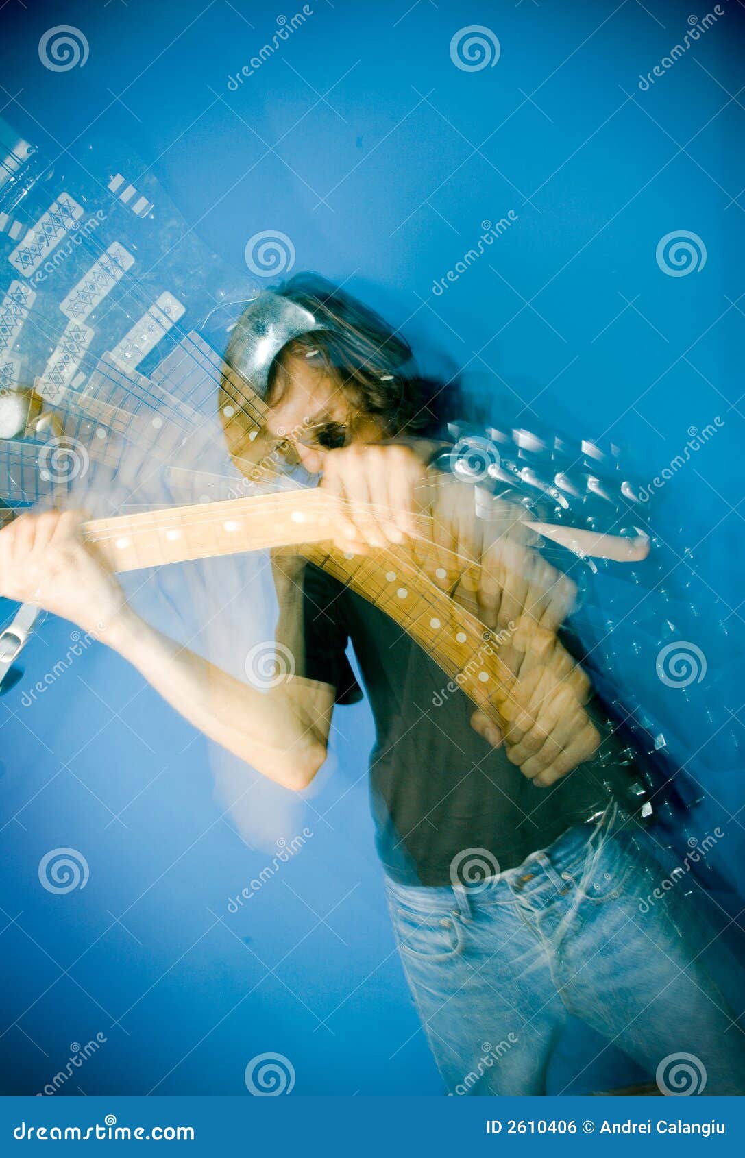 Rocker and guitar stock photo. Image of effect, alternative - 2610406