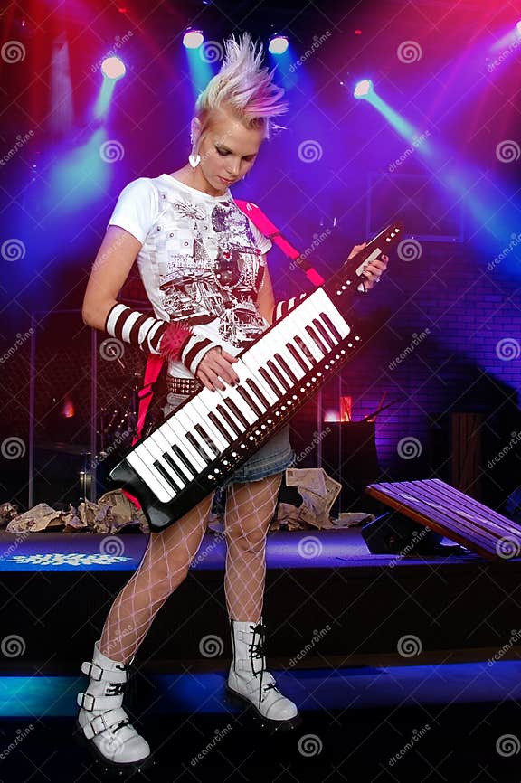 Rocker Playing stock photo. Image of band, stage, singing - 3267322