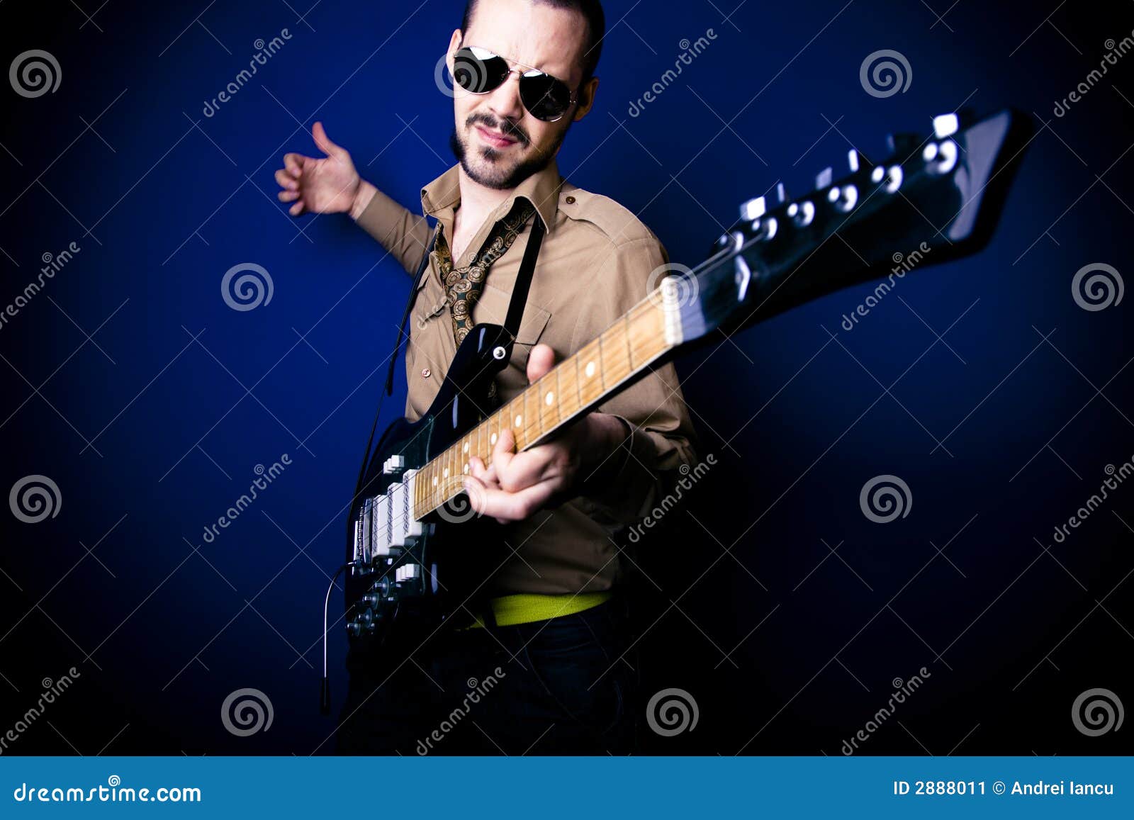Rocker playing guitar stock image. Image of rocker, performer - 2888011