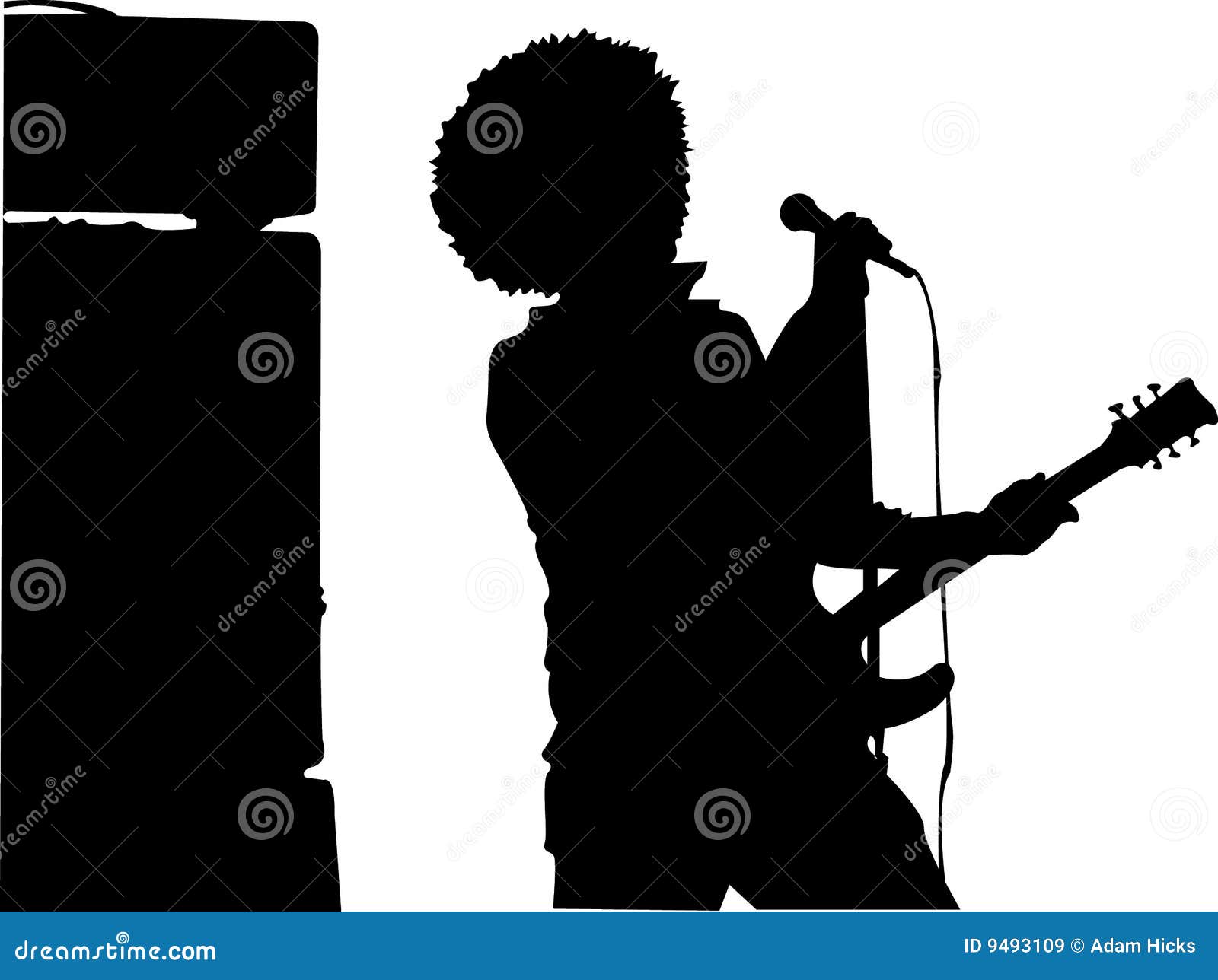 80s Rocker Silhouette