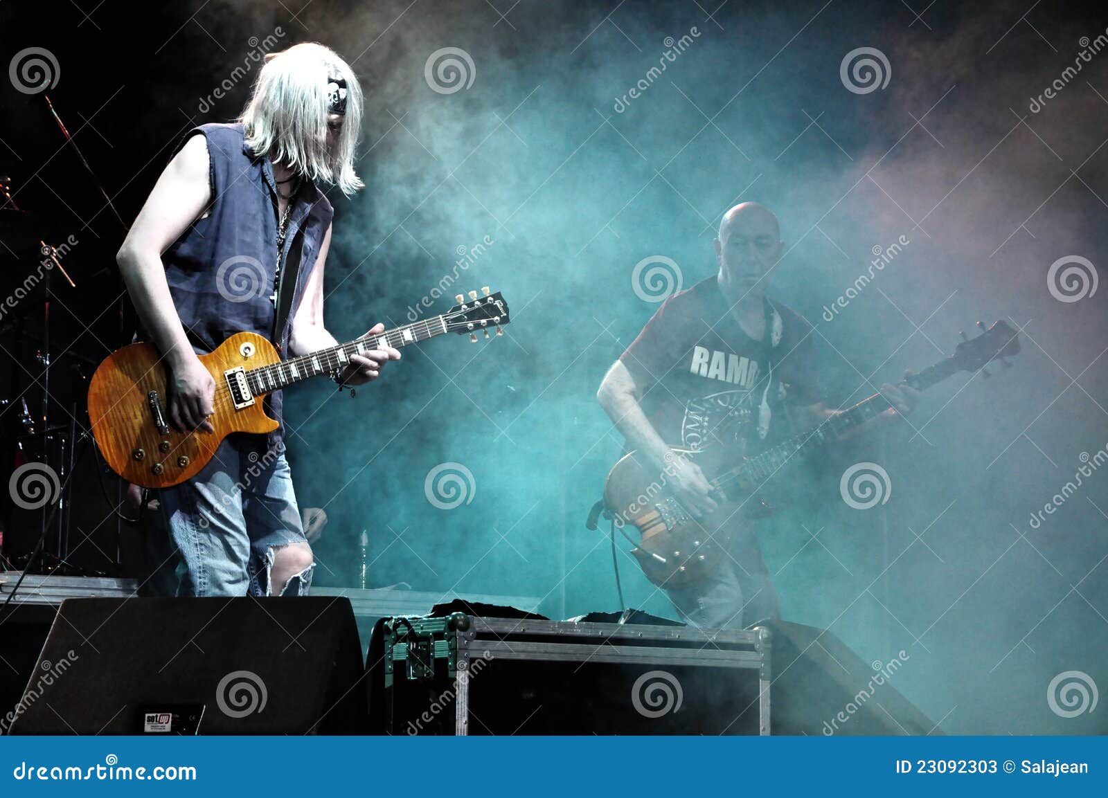 Rockers on the Stage Performing Live Editorial Stock Photo - Image of ...