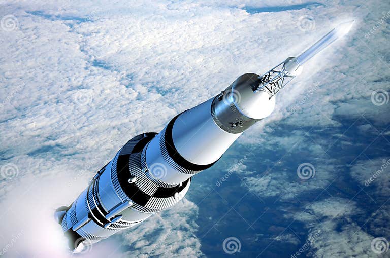 Rocket stock illustration. Illustration of american, nasa - 23933442