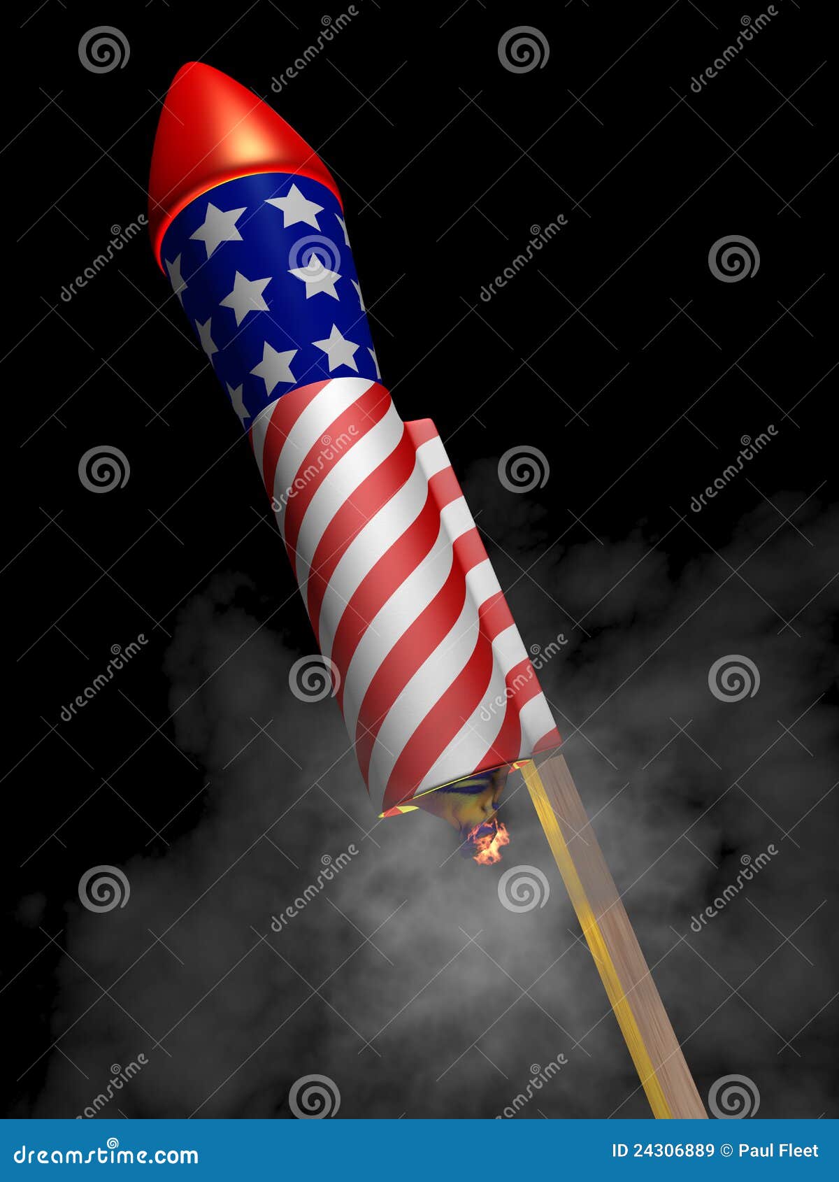 Rocket stock illustration. Illustration of rocket, fireworks - 24306889