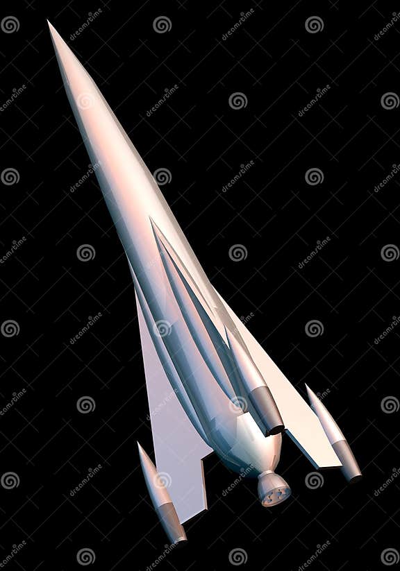 Rocket stock illustration. Illustration of silver, conquest - 5647552