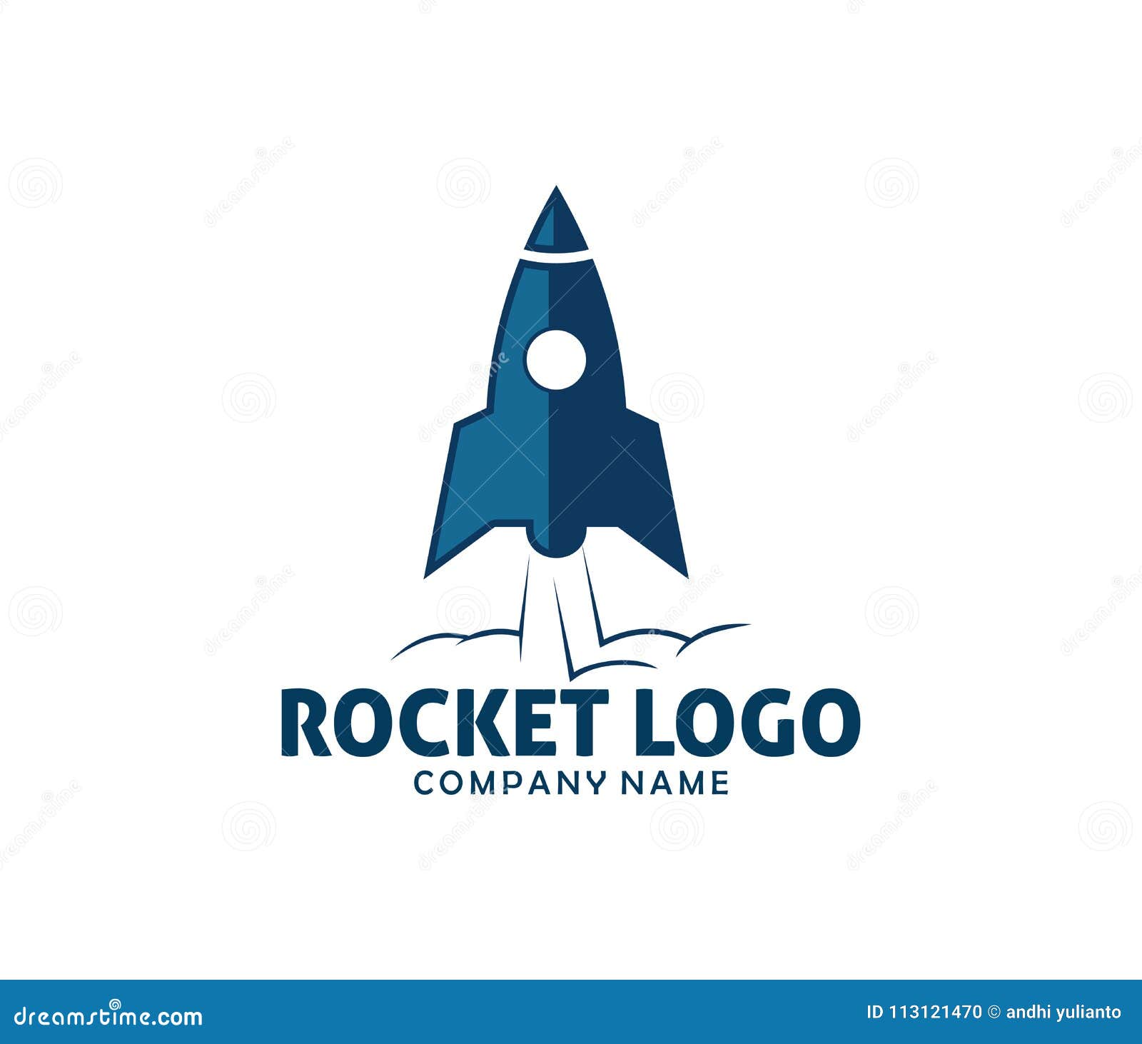 Rocket Advance Technology Launching Logo Design Stock Illustration ...