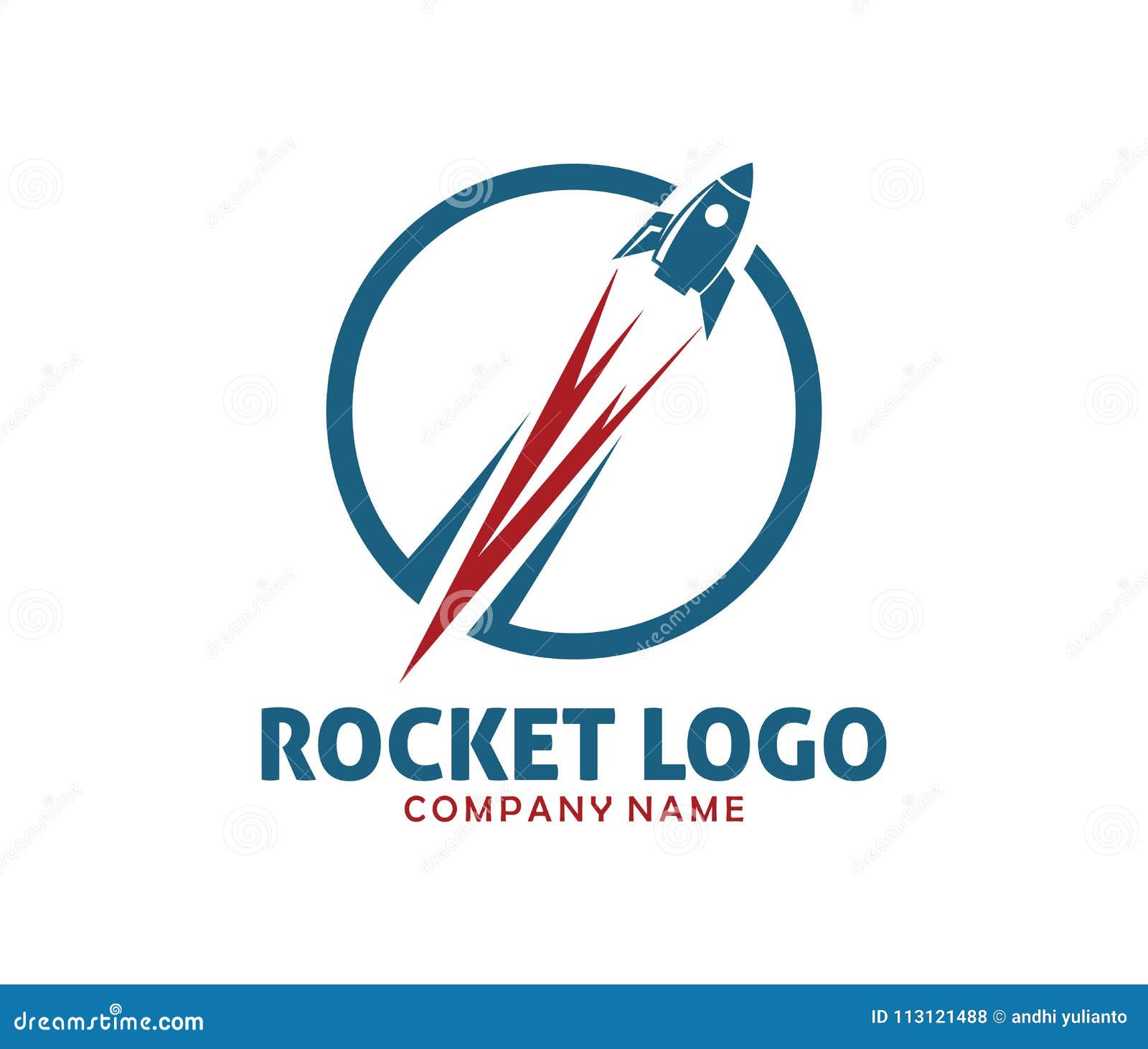 Rocket Advance Technology Launching Logo Design Stock Illustration ...