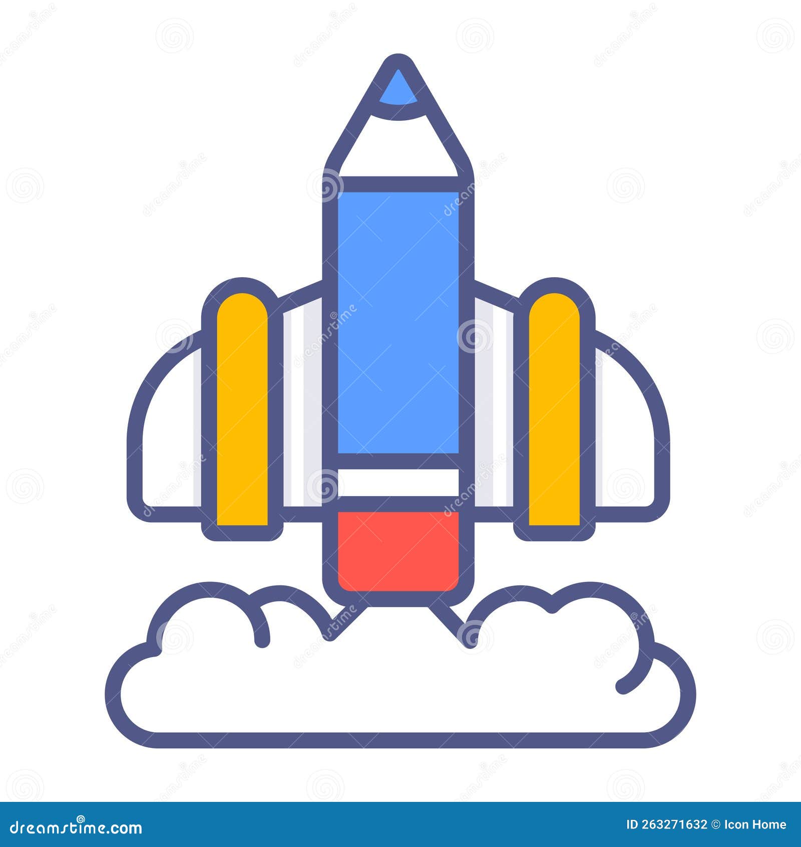 Rocket, Adventure, Modern Concepts Flat Design, Premium Quality Vector ...