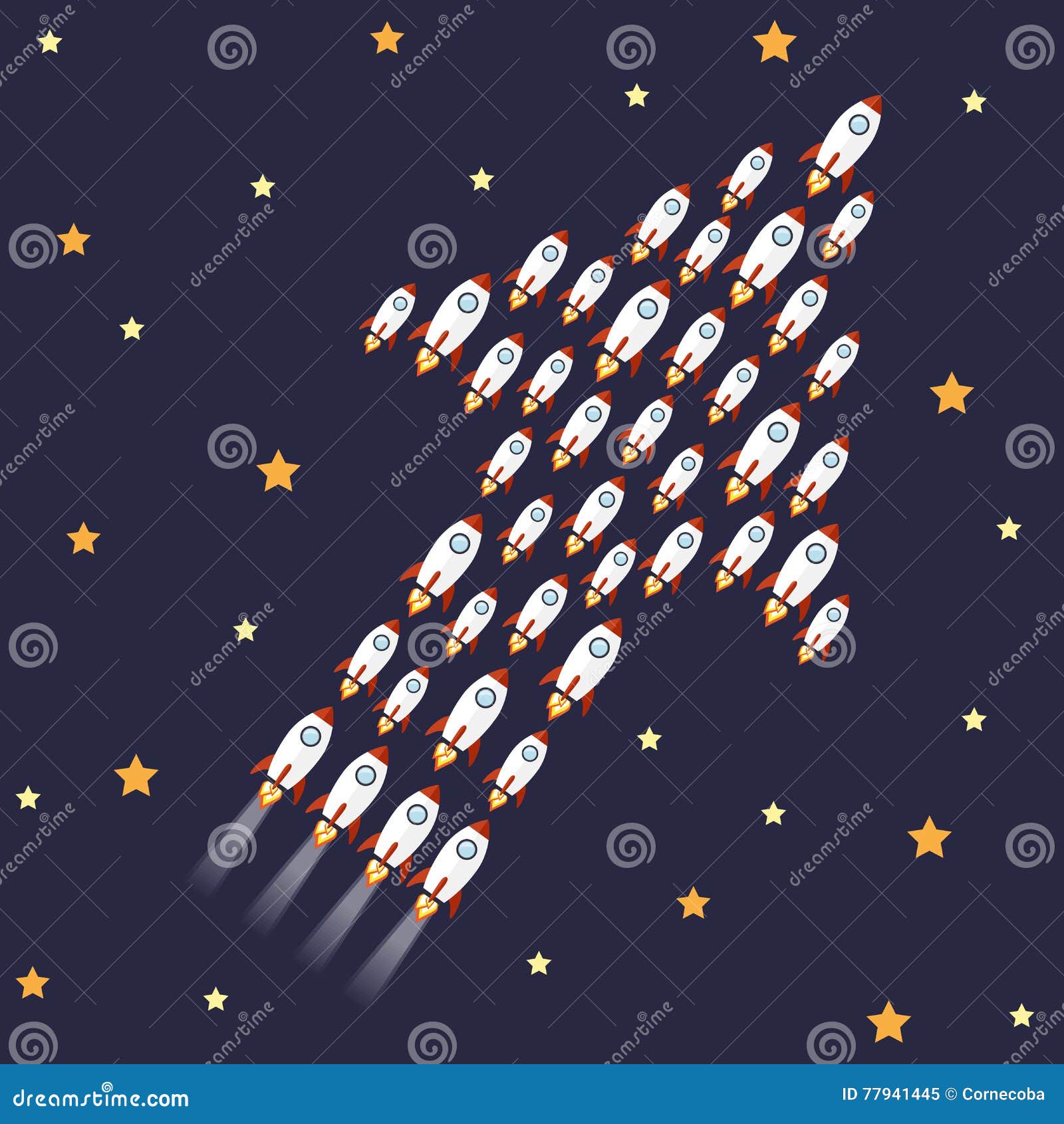 Rocket arrow stock vector. Illustration of science, sign - 77941445