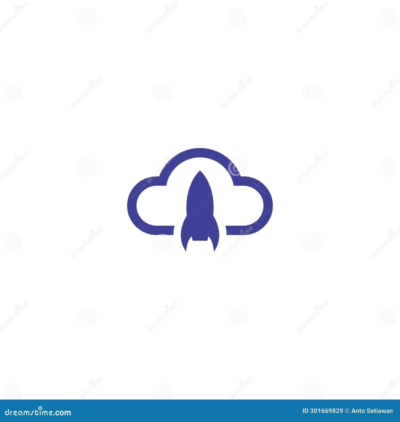 Rocket Backup Logo stock vector. Illustration of download - 301669829