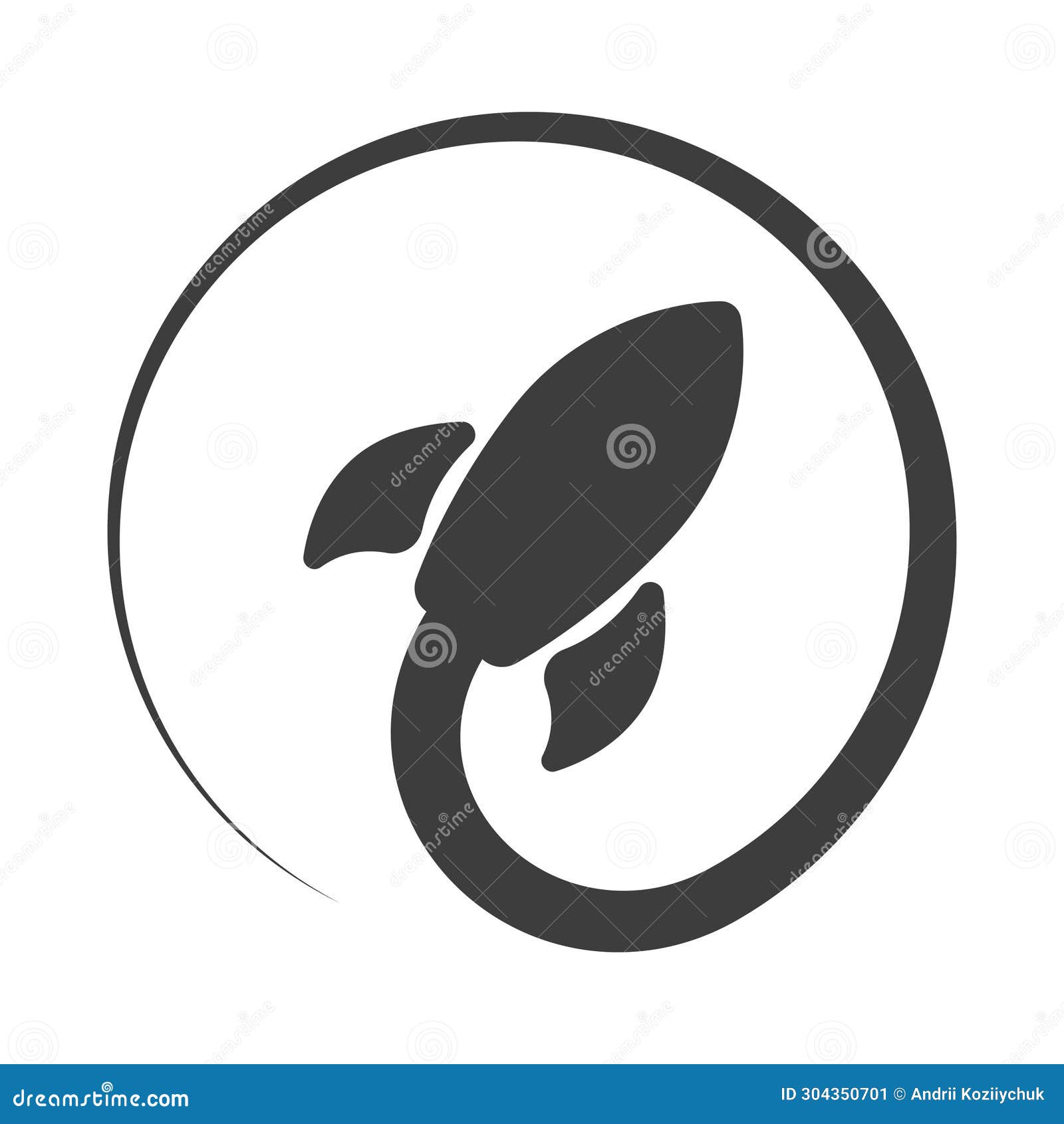 Rocket Black Vector Icon. Space Rocket Logo. Rocket Launch Symbol ...