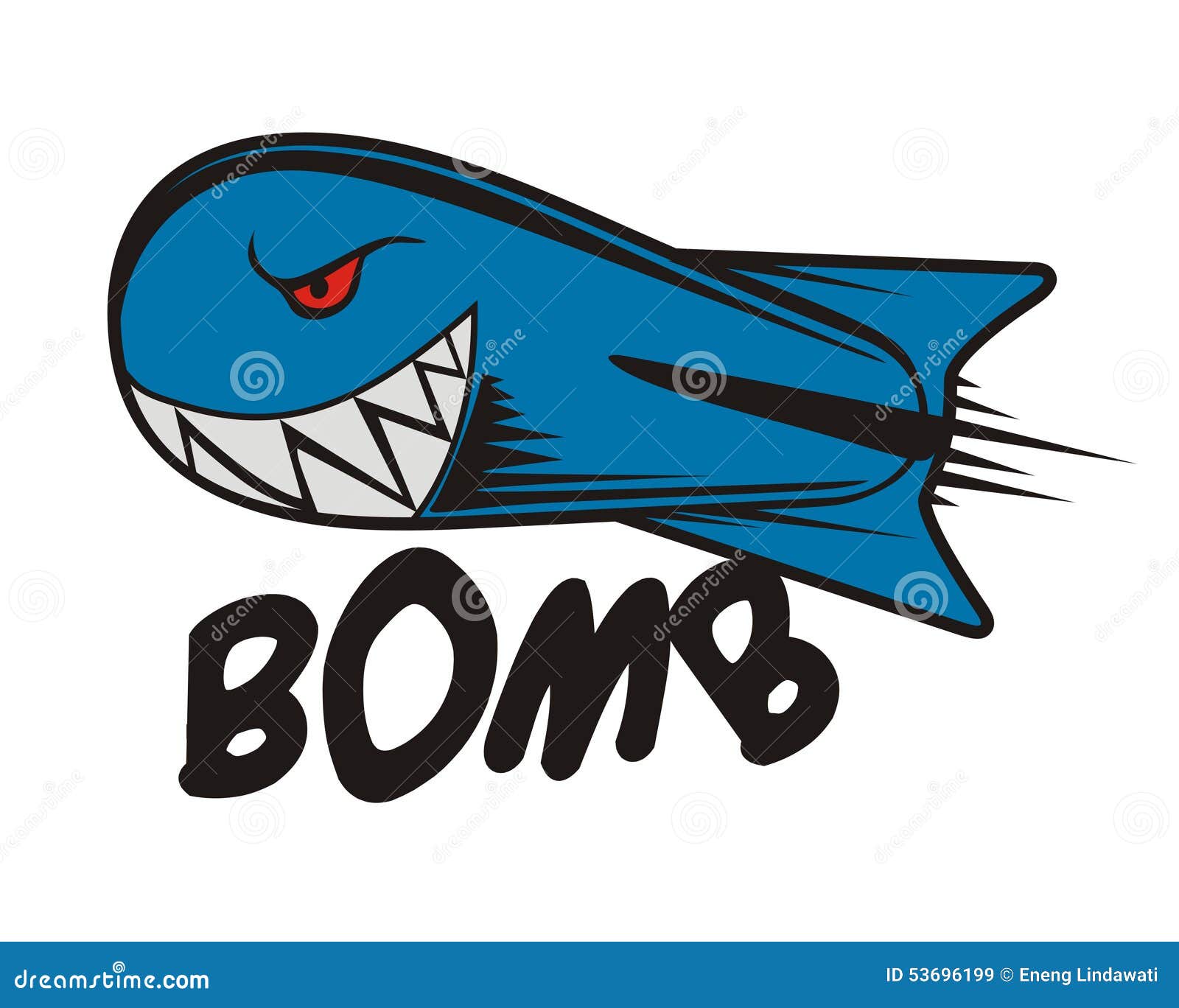 Rocket bomb stock illustration. Illustration of funny - 53696199