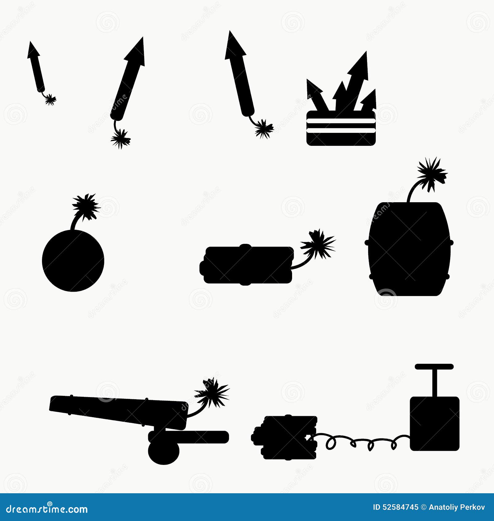 Rocket Bomb Explosive Devices Stock Vector - Illustration of phenomenon ...