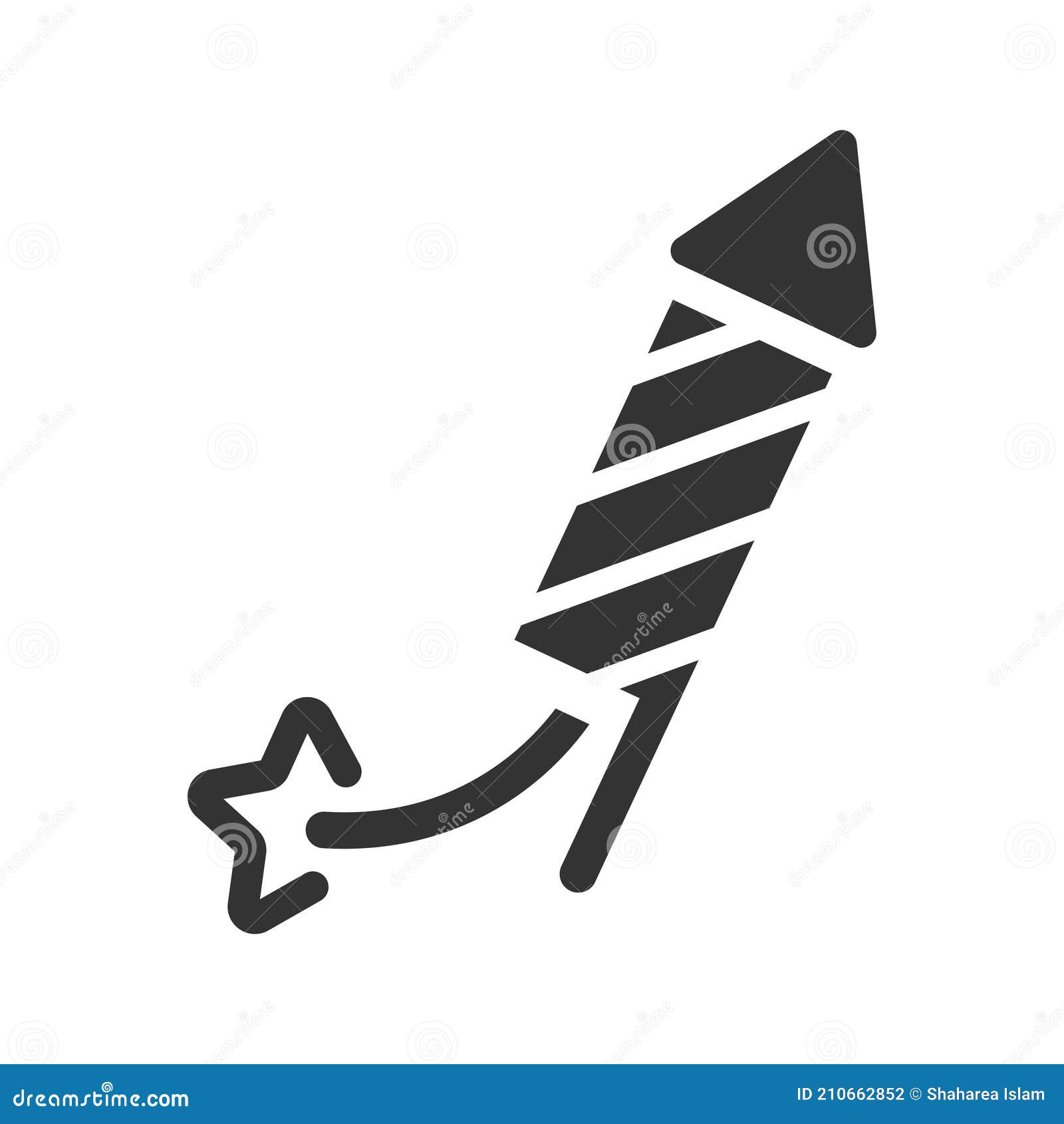 Rocket bomb icon stock vector. Illustration of vector - 210662852