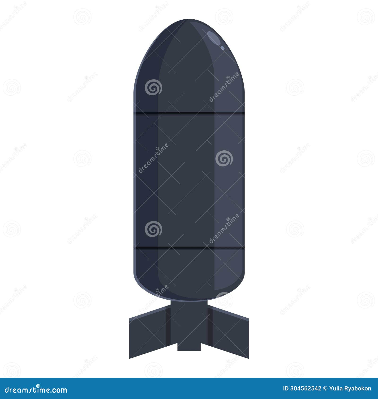 Rocket Bomb Icon Cartoon Vector. Nuclear Weapon Stock Vector ...