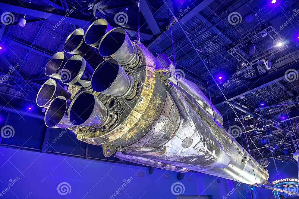 Rocket and Boosters on Display at the Gateway Complex Editorial Photo ...