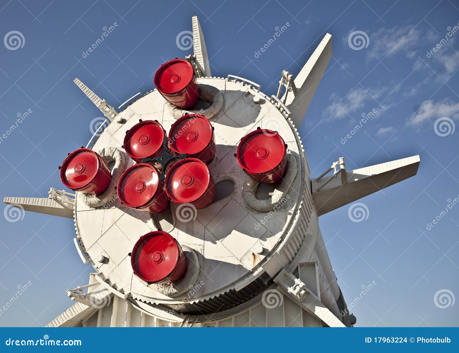 Rocket Boosters on Saturn V Stock Photo - Image of engineering ...