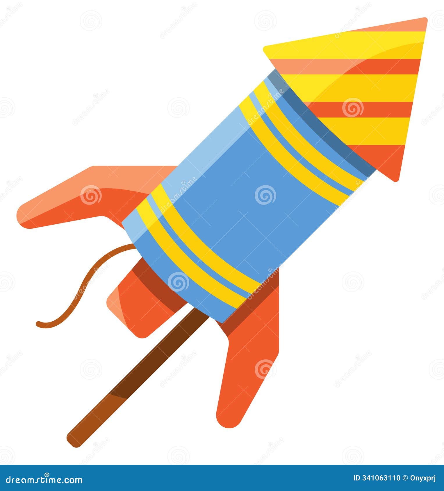 Rocket Bottle Cartoon Icon. Firecracker Explosive Symbol Vector ...