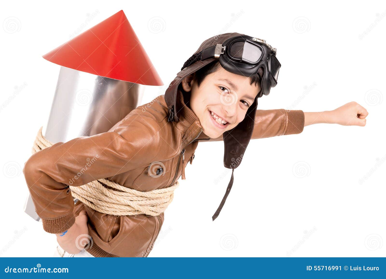 Rocket boy stock image. Image of male, happy, childhood - 55716991