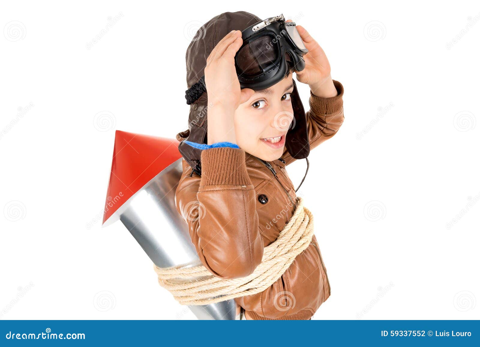 Rocket boy stock photo. Image of helmet, people, journey - 59337552