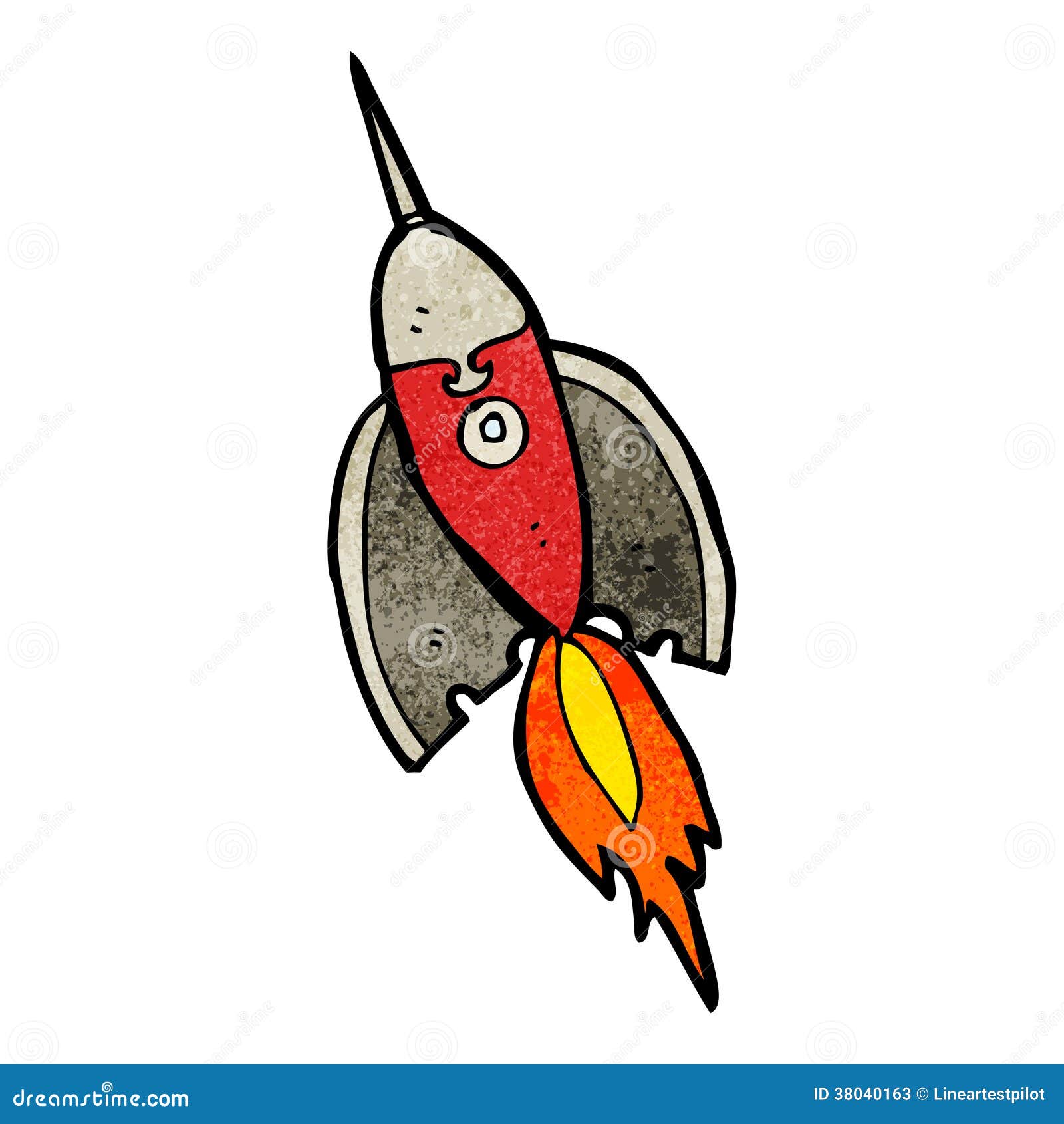 Rocket cartoon stock vector. Illustration of funny, space - 38040163