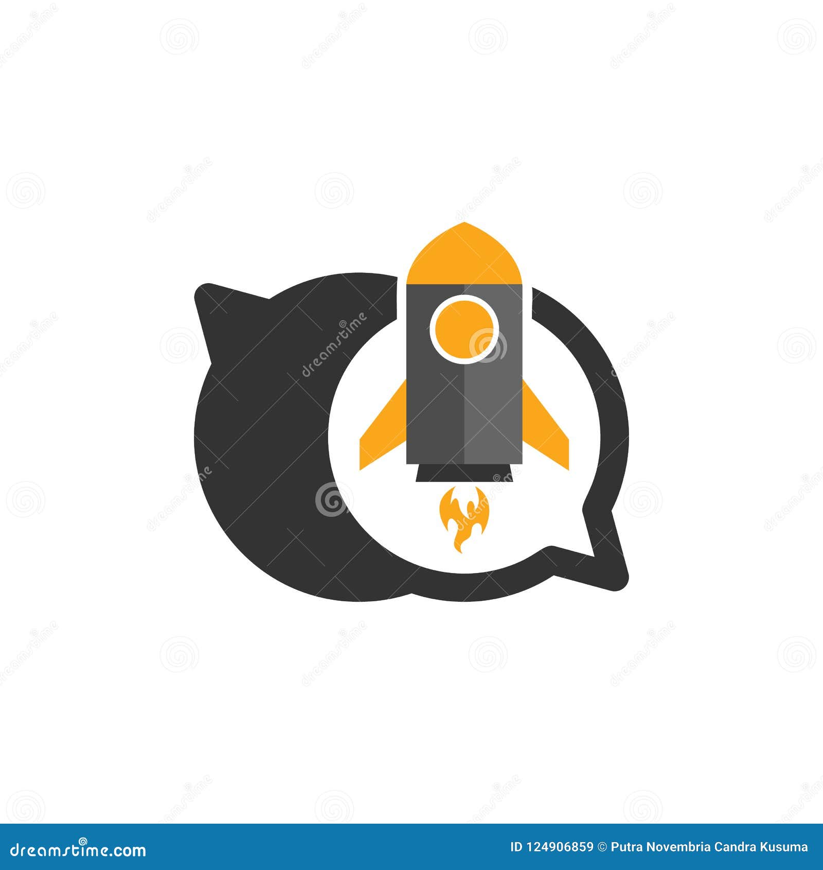 Rocket Chat Logo Icon Design Stock Vector - Illustration of logo, icon ...