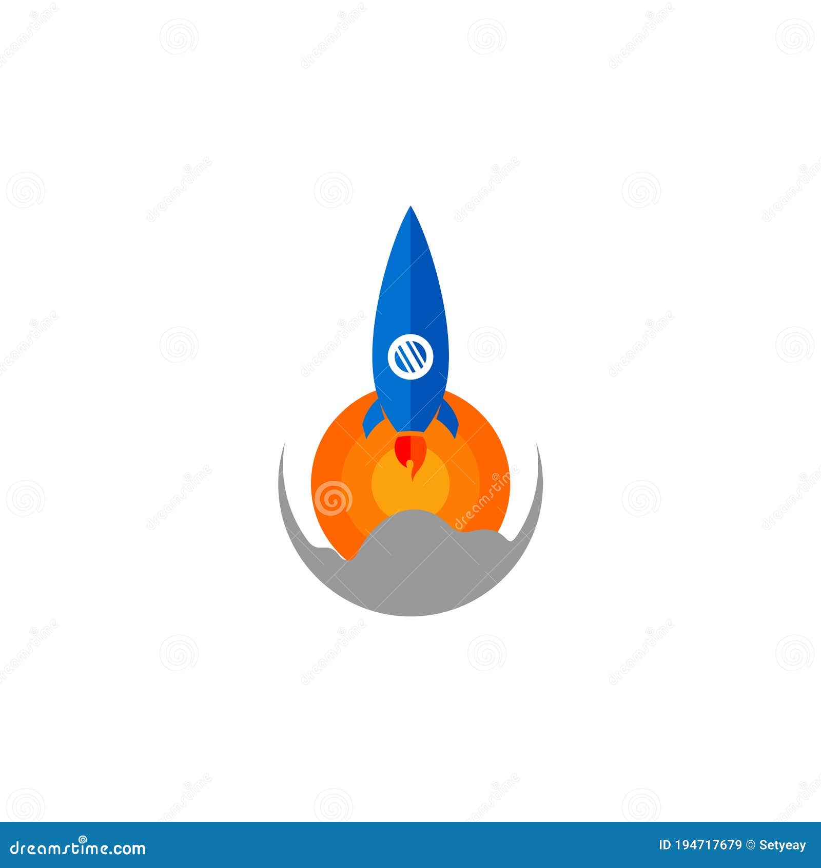 Rocket Cloud Logo Icon Vector Template, Creative Design, Symbol Stock ...