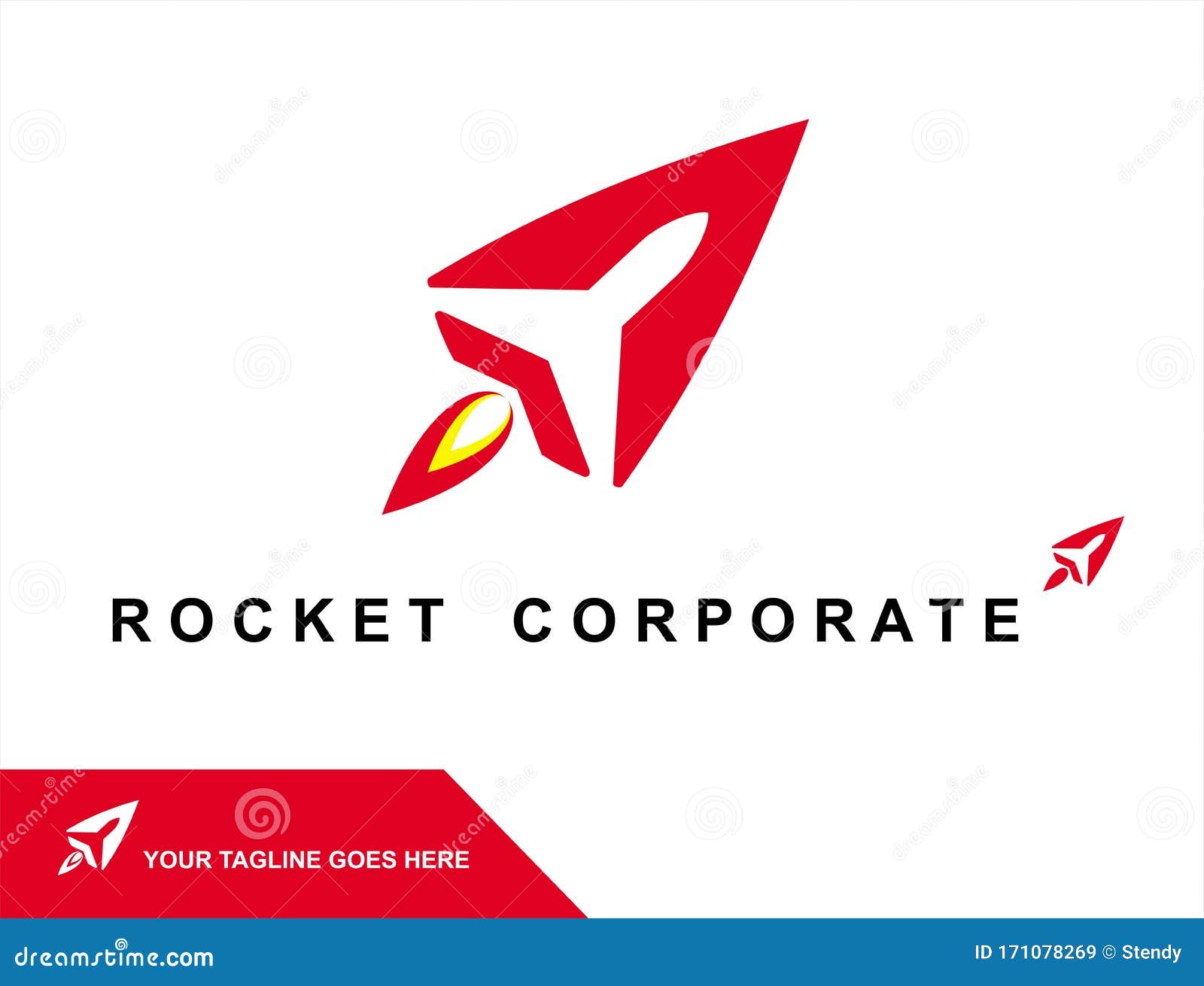 Rocket Corporate. Rocket Icon. Stock Vector - Illustration of ...