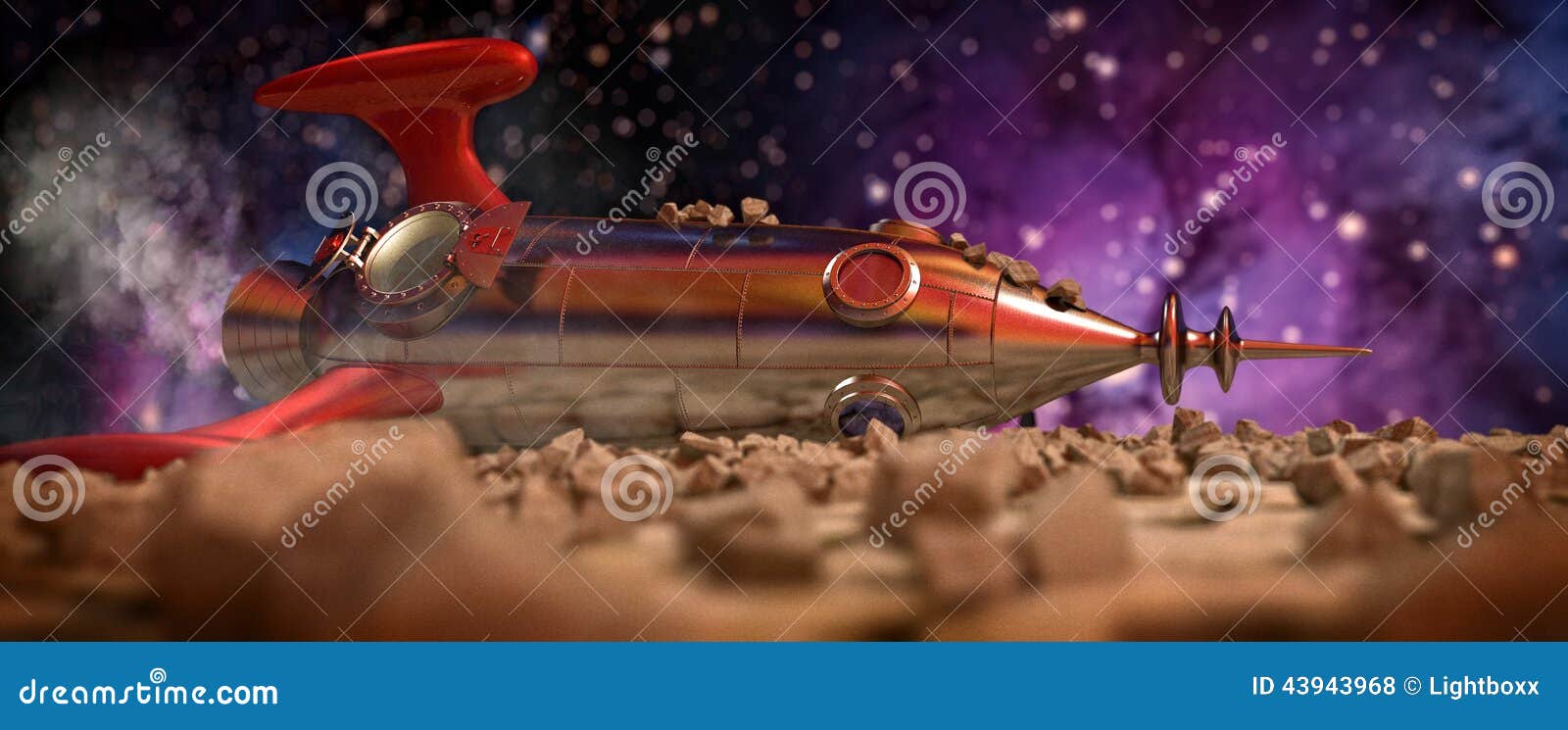 Rocket Crash Stock Illustration - Image: 43943968