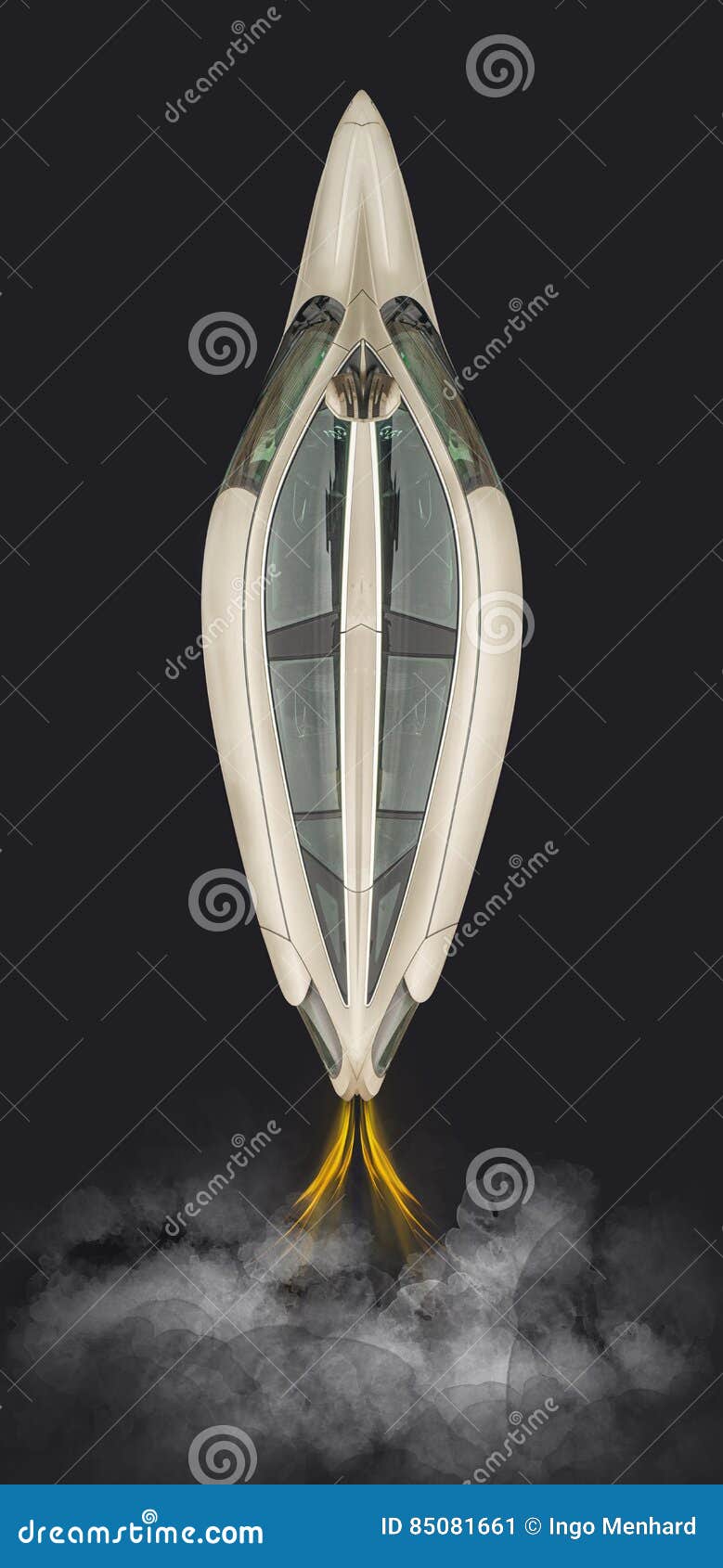 Rocket Creative Artwork Model with Several Details Stock Illustration ...