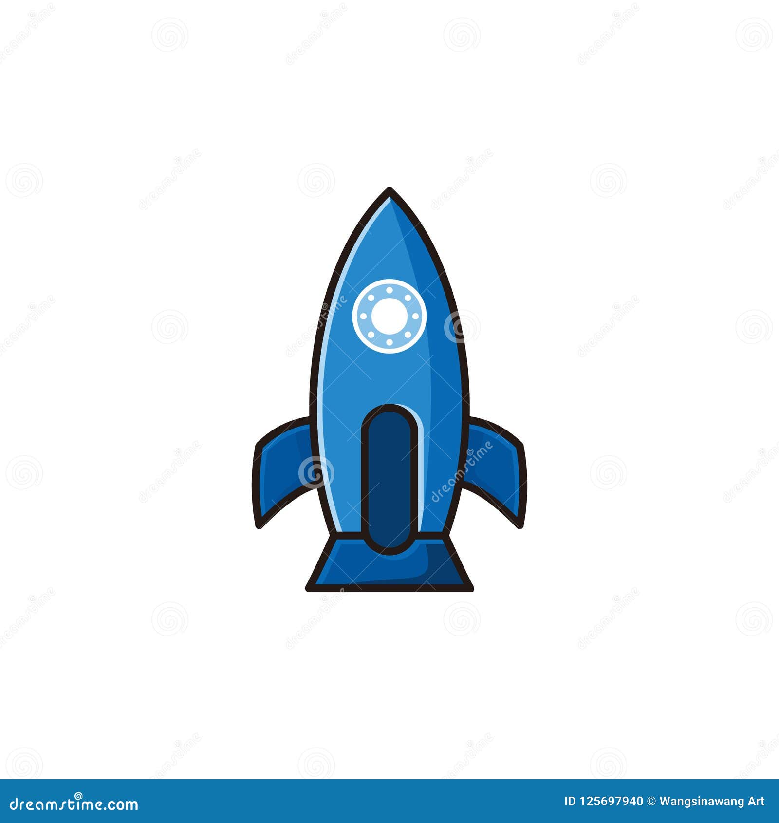 Rocket Creative Logo Design Inspiration. Stock Vector - Illustration of ...