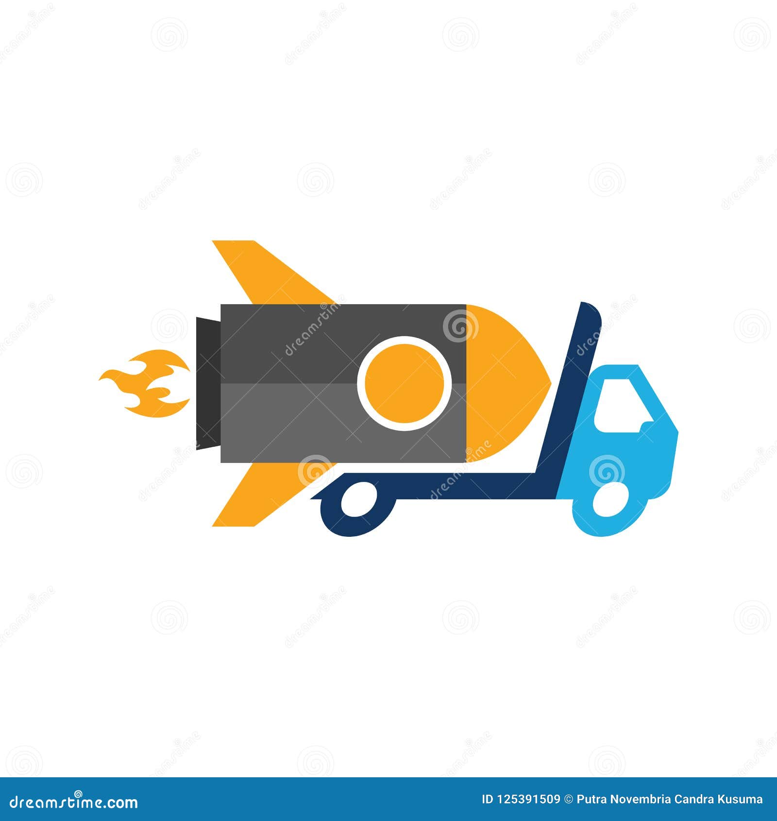 Rocket Delivery Logo Icon Design Ilustración del Vector - Ilustración ...